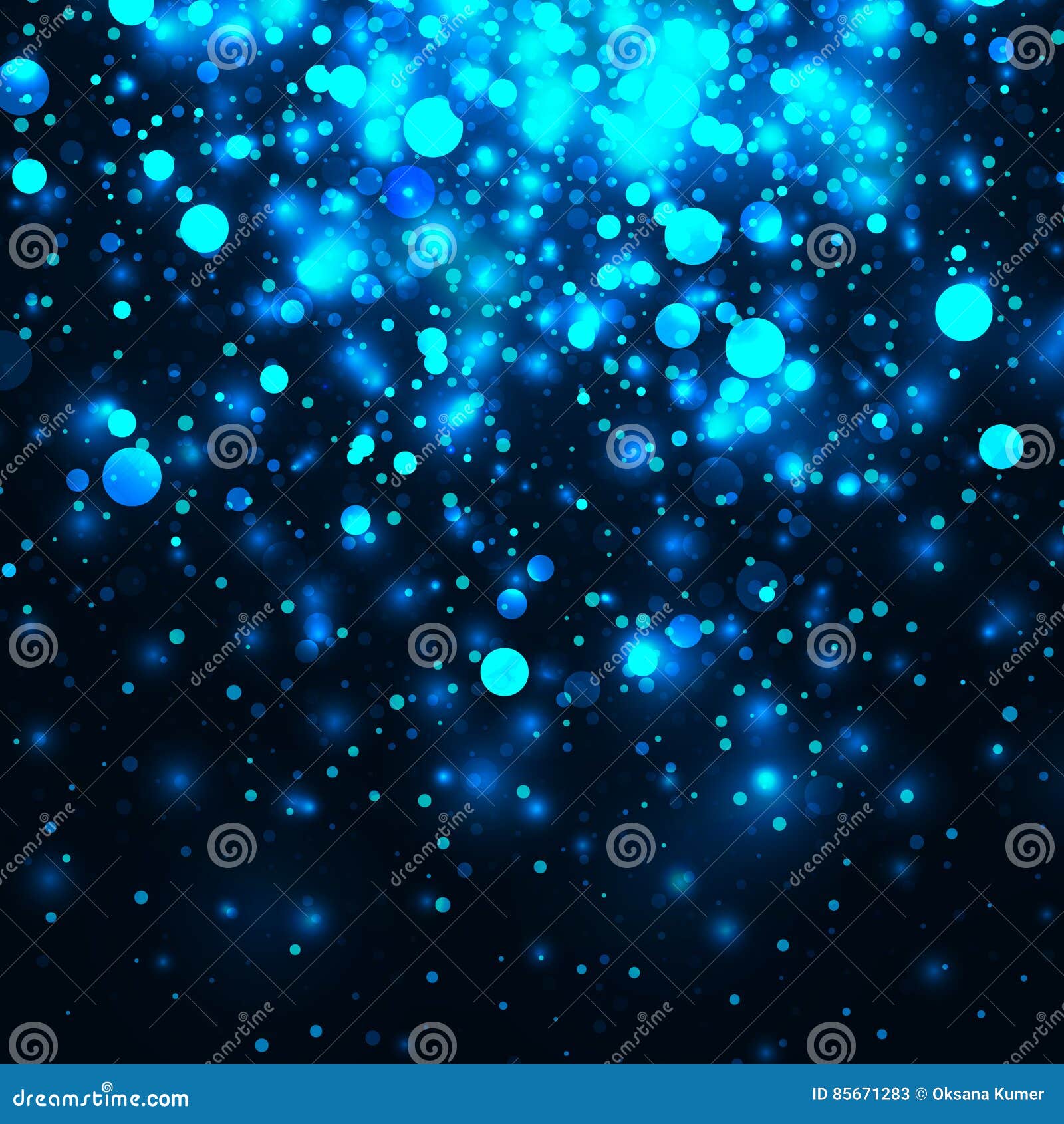 Vector Blue Glowing Light Glitter Background. Magic Glow Light Effect ...