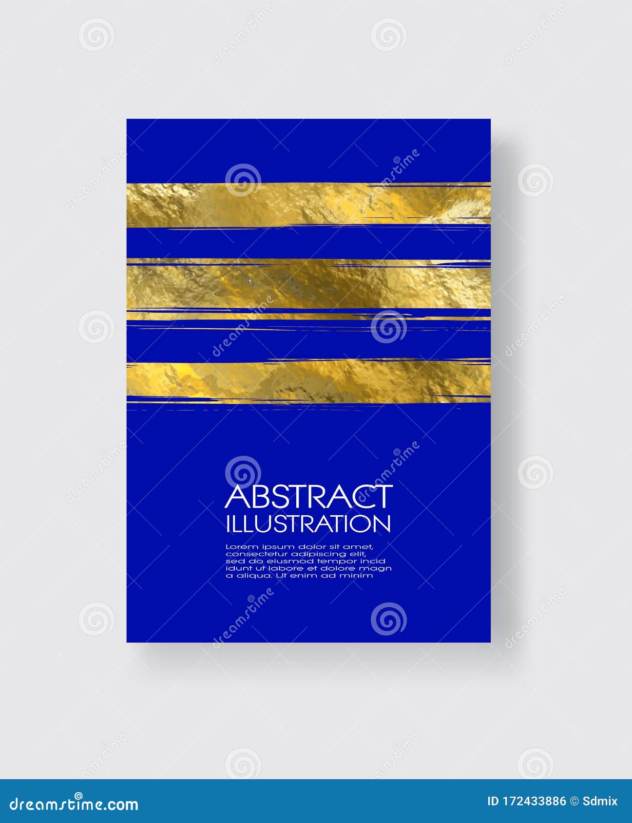 Vector Blue and Gold Design Templates. Abstract Illustration Eps10 ...