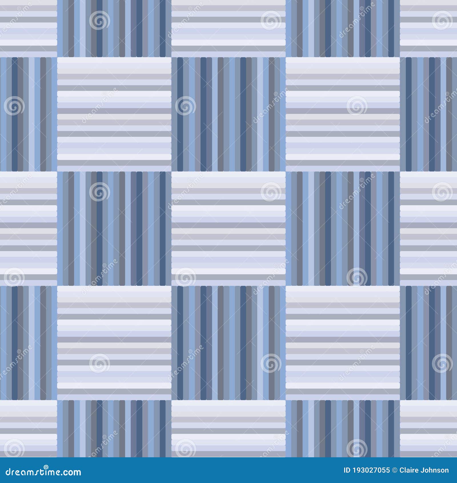 Vector Blue and Gray Check Textile Seamless Pattern Background Stock ...