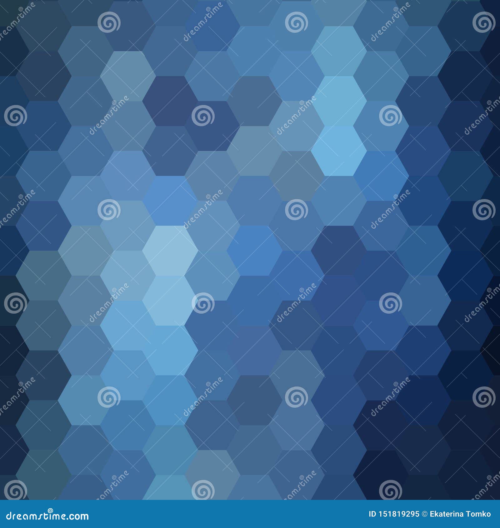 Vector Blue Hexagons Layout for Presentation. Eps 10 Stock Vector ...