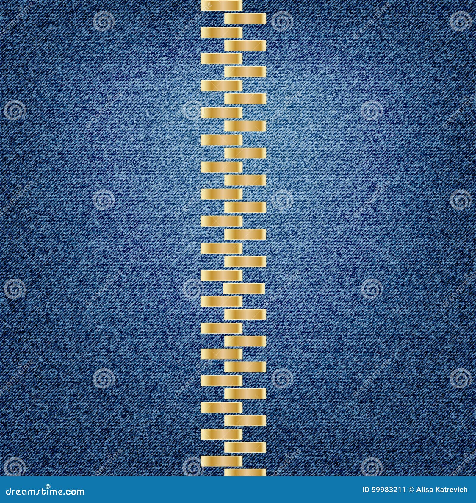 Vector Blue Jeans with Zips for Clothes Texture Stock Vector ...