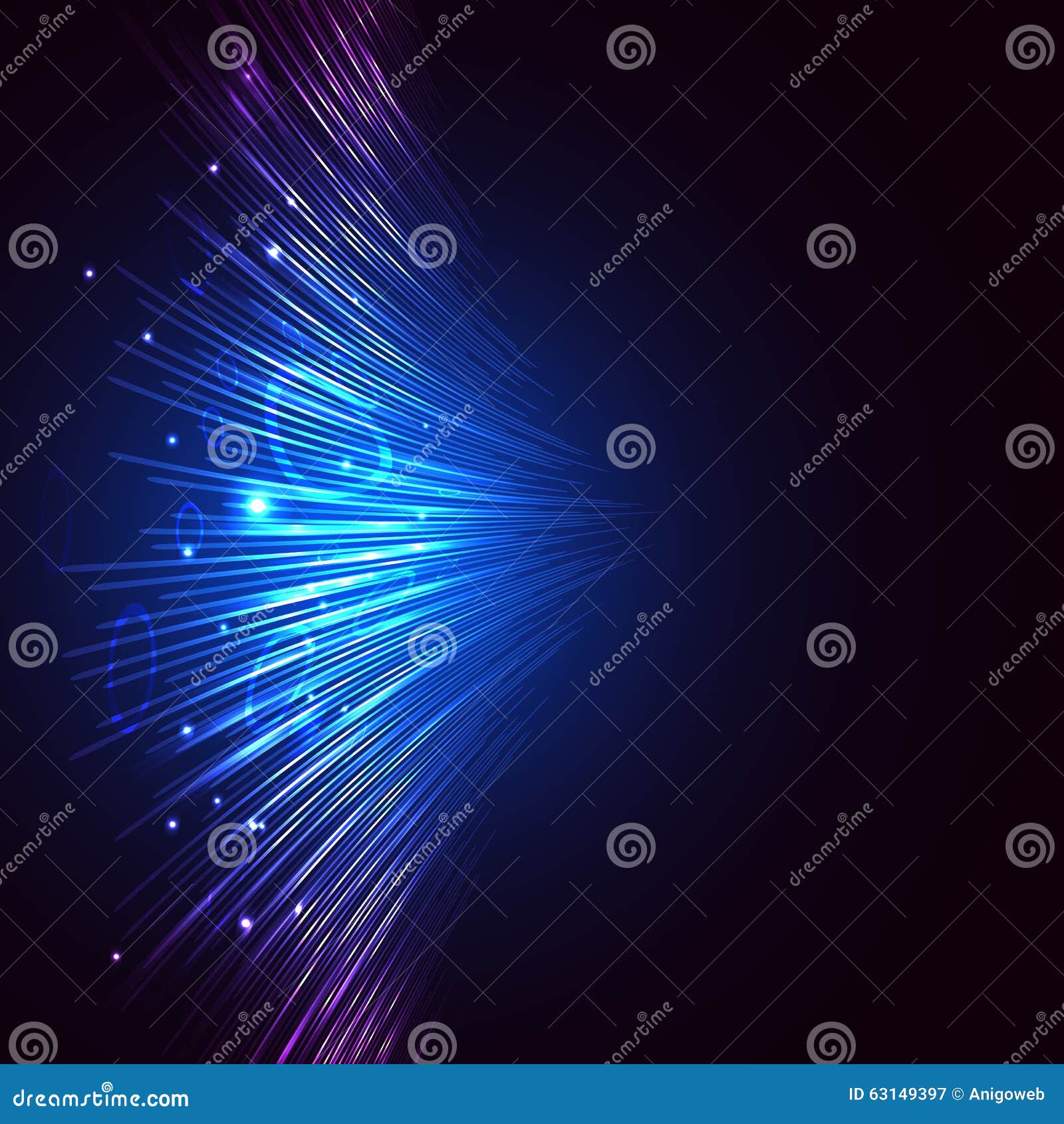Vector Blue Lines Equalizer Stock Vector - Illustration of elegant ...