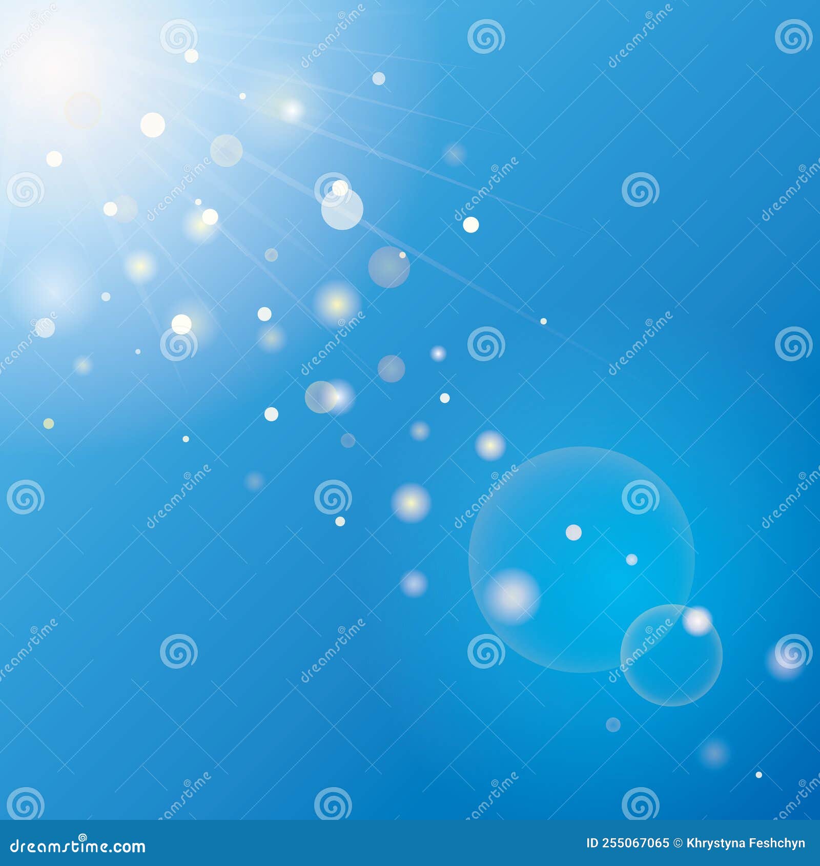 Defocused Rays Lights Bokeh Abstract Vector Banner Stock Vector ...