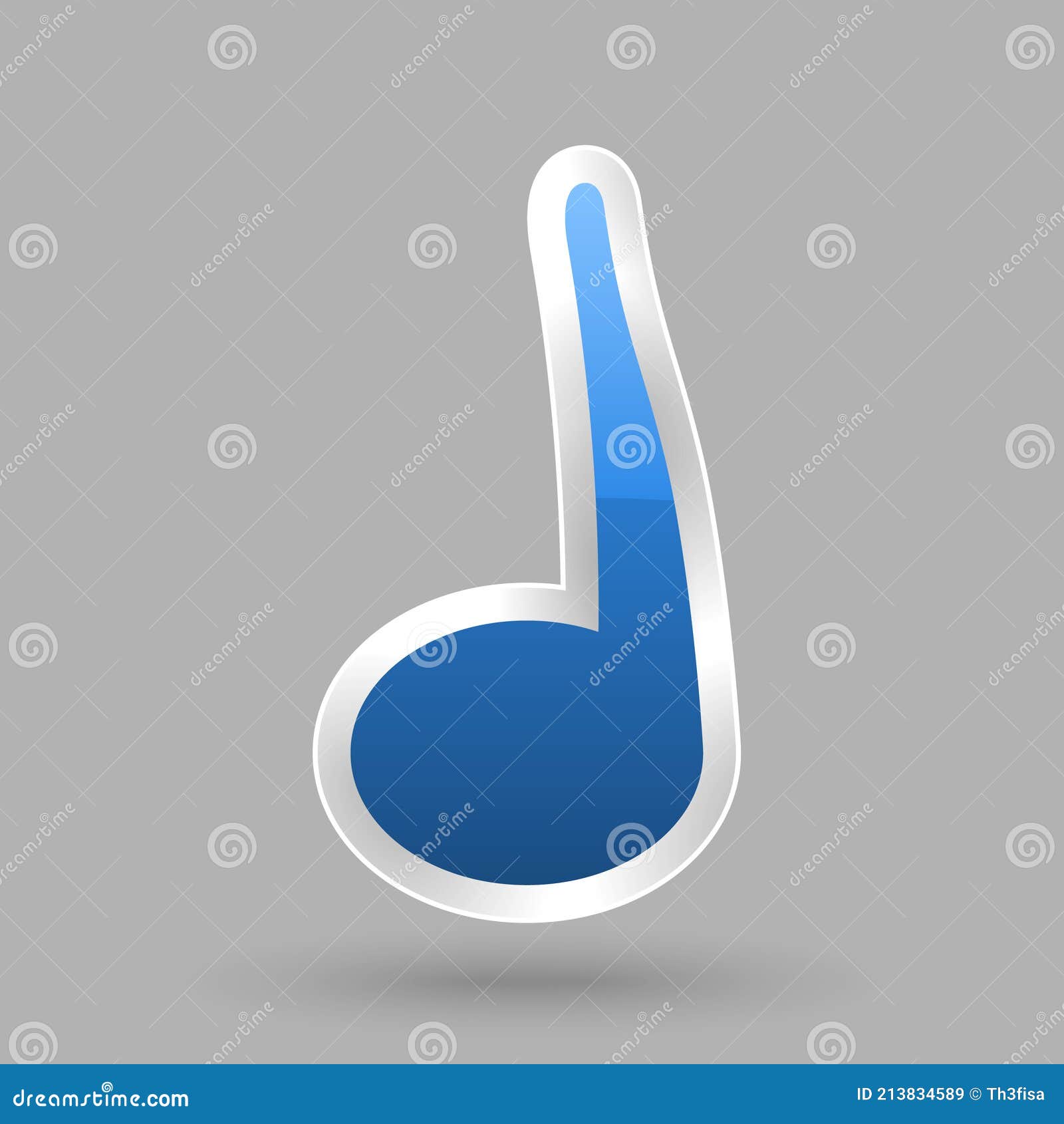 Vector Blue Music Note Symbol Stock Vector - Illustration of symbol ...