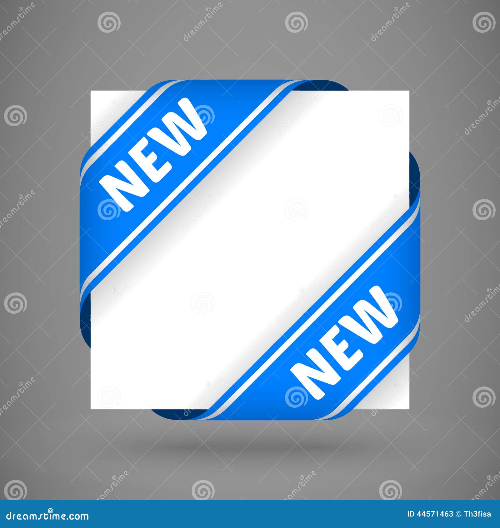 Vector Blue New Corner Ribbons Stock Vector - Illustration of business ...