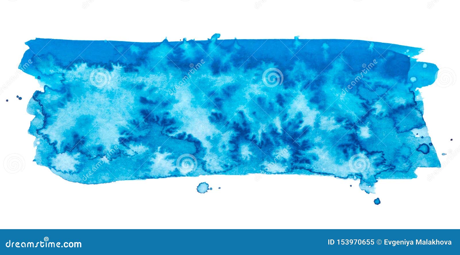 Vector Blue Paint Texture Isolated Stock Vector - Illustration of ...