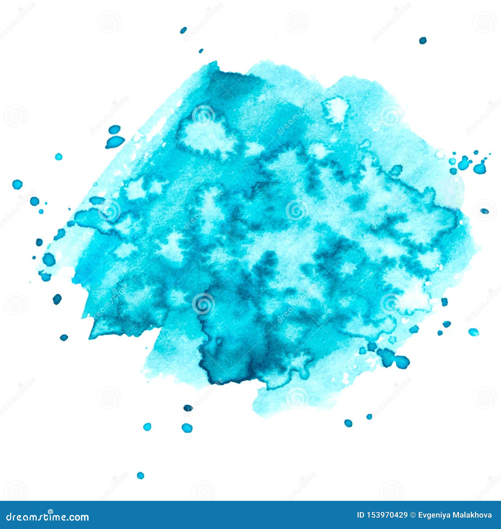 Vector Blue Paint Texture Isolated on White for Your Design Stock ...