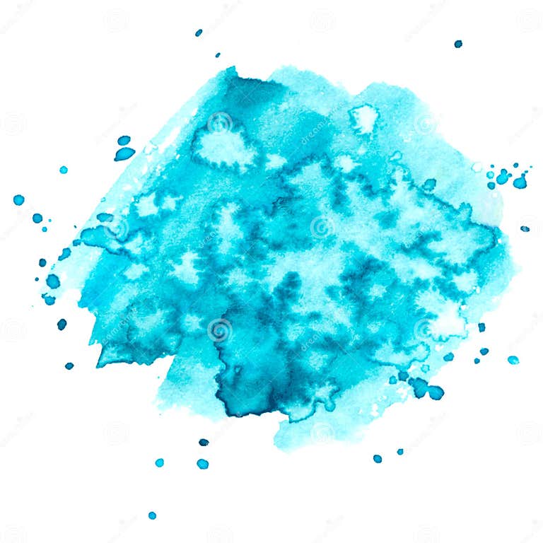 Vector Blue Paint Texture Isolated on White for Your Design Stock ...