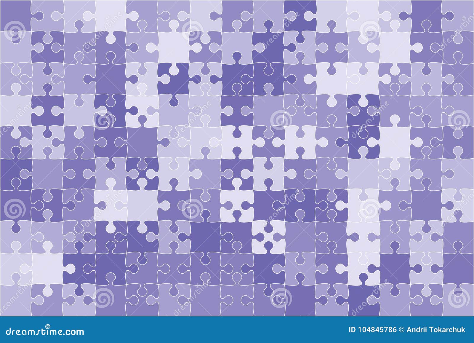 Vector Blue 150 Puzzles Pieces Jigsaw Stock Vector - Illustration of ...