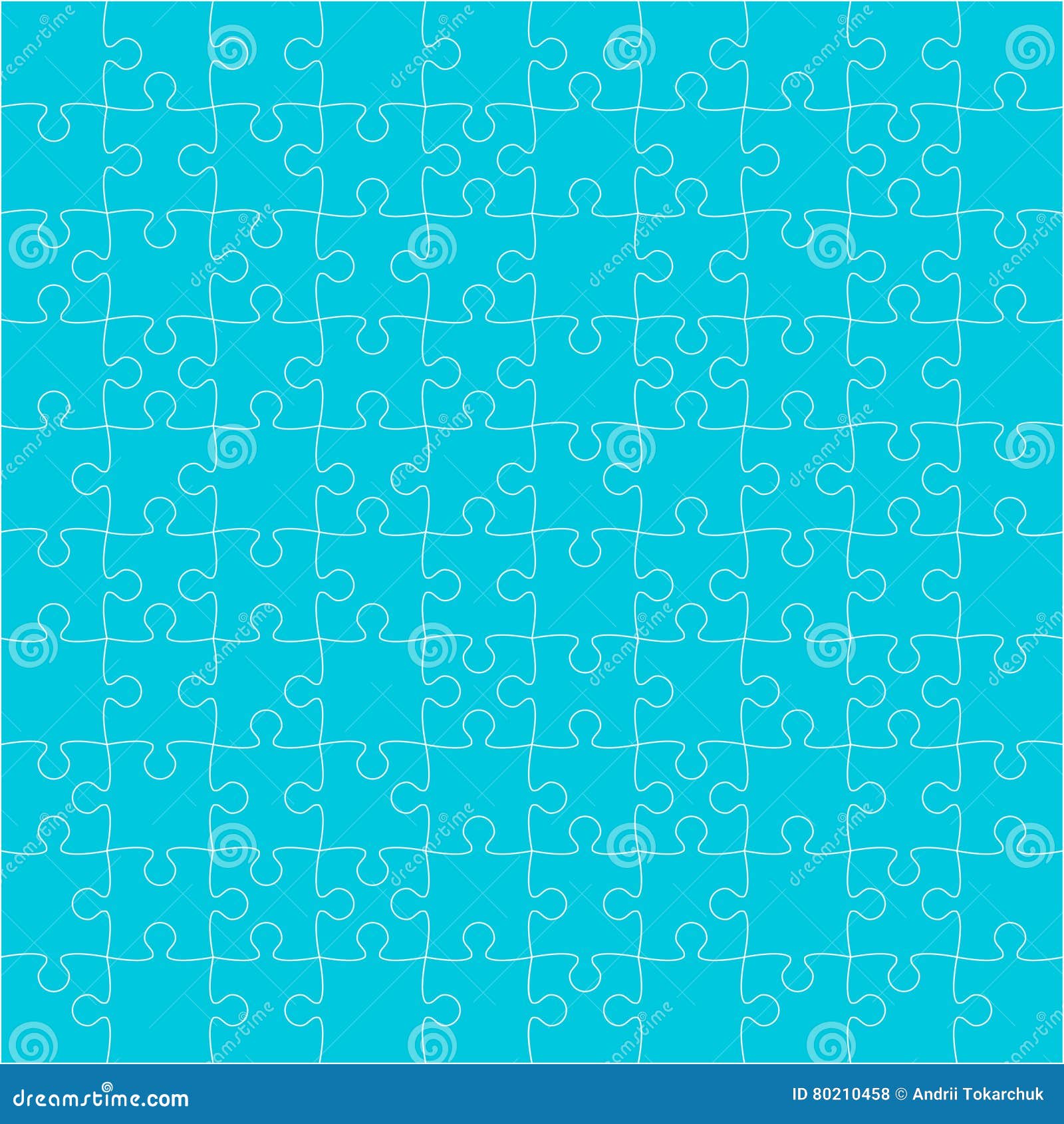 Blue Puzzles With Word Lean Cartoon Vector | CartoonDealer.com #38580975