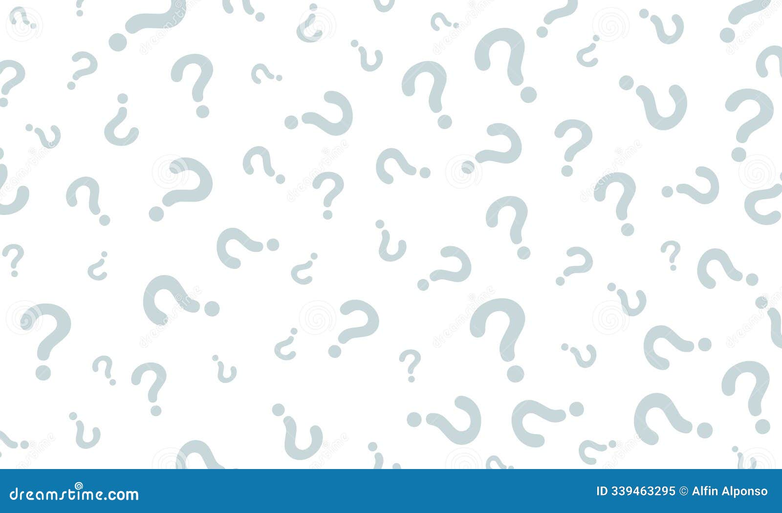 Vector Blue Question Marks on White Background Stock Illustration ...