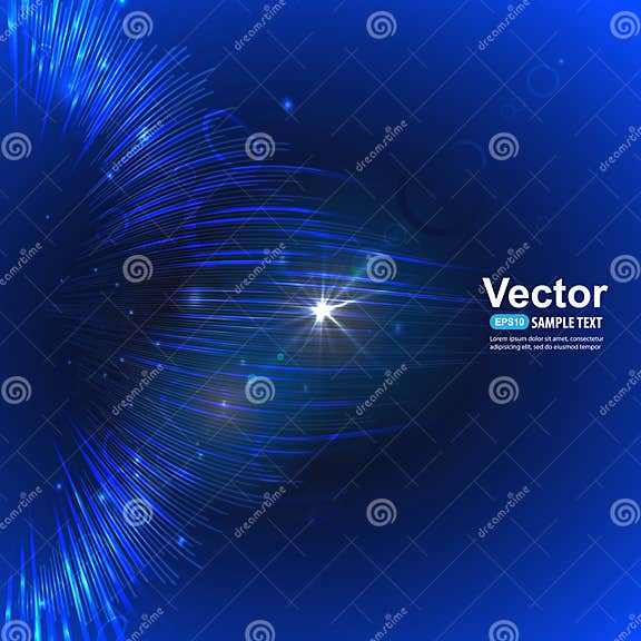 Vector blue Rays stock vector. Illustration of design - 63445156