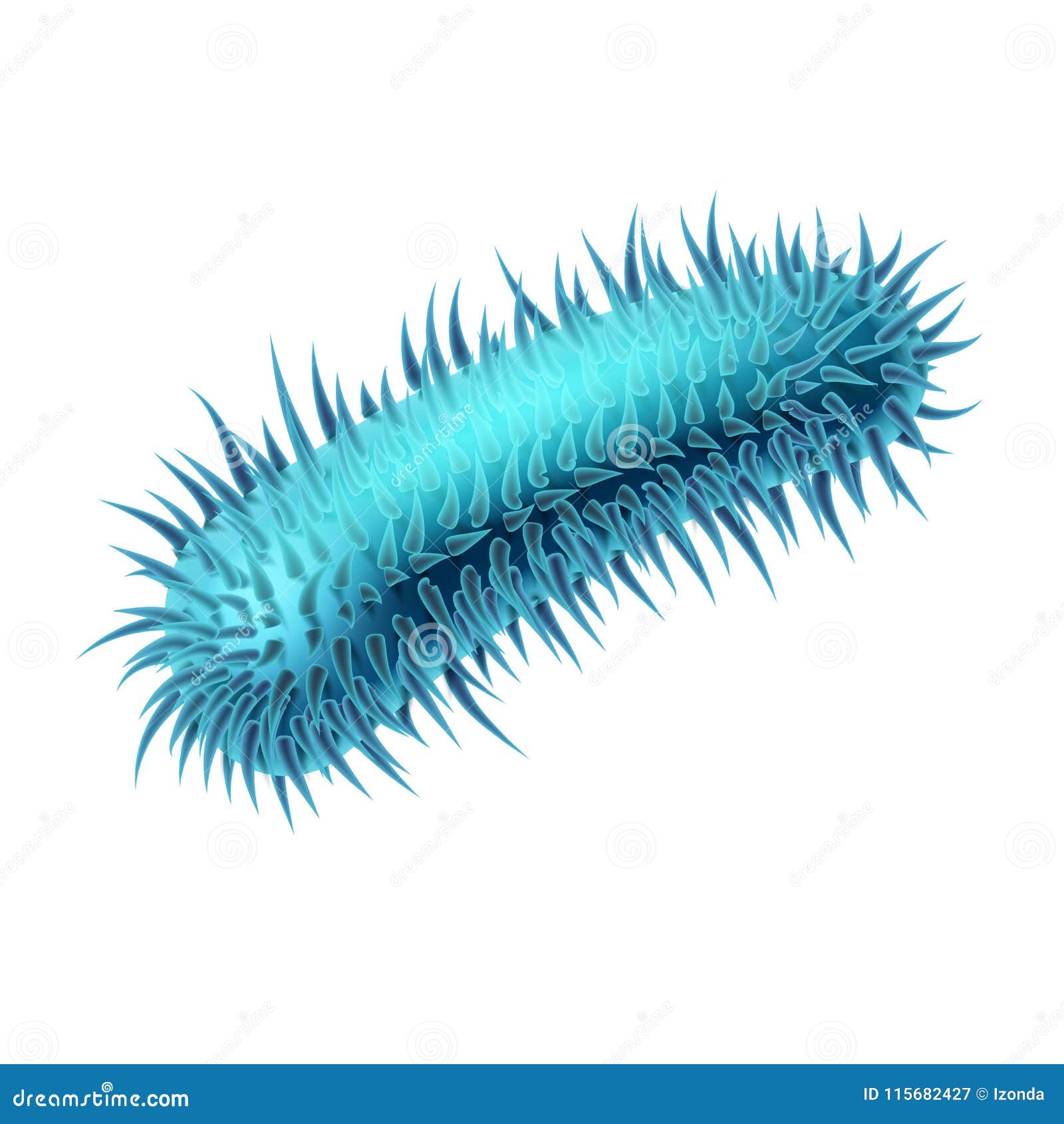 Rod-shaped Bacilli Bacterium Stock Vector - Illustration of microbes ...