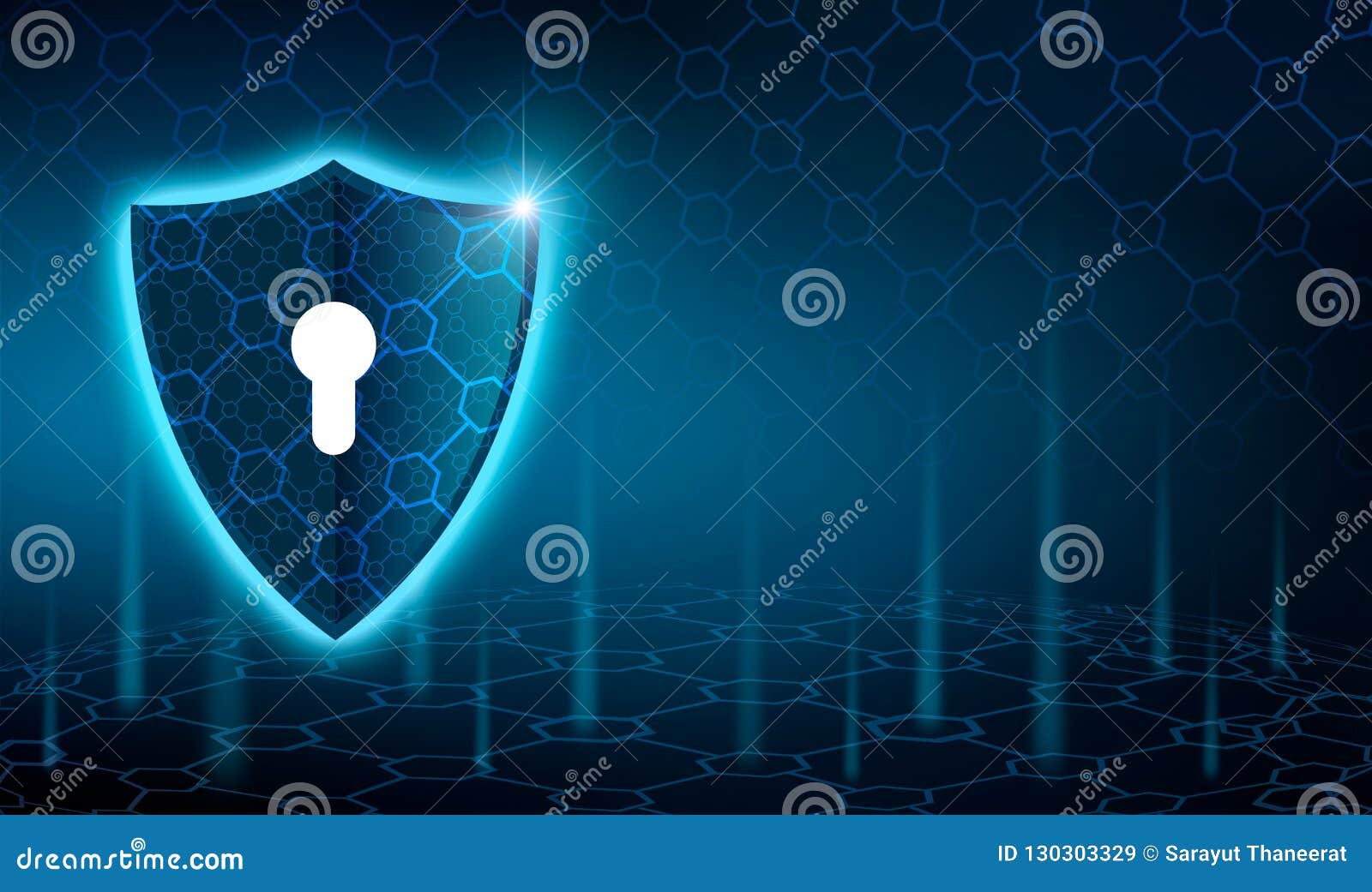 Protection Background. Technology Security, Encode And Decrypt, Cartoon ...
