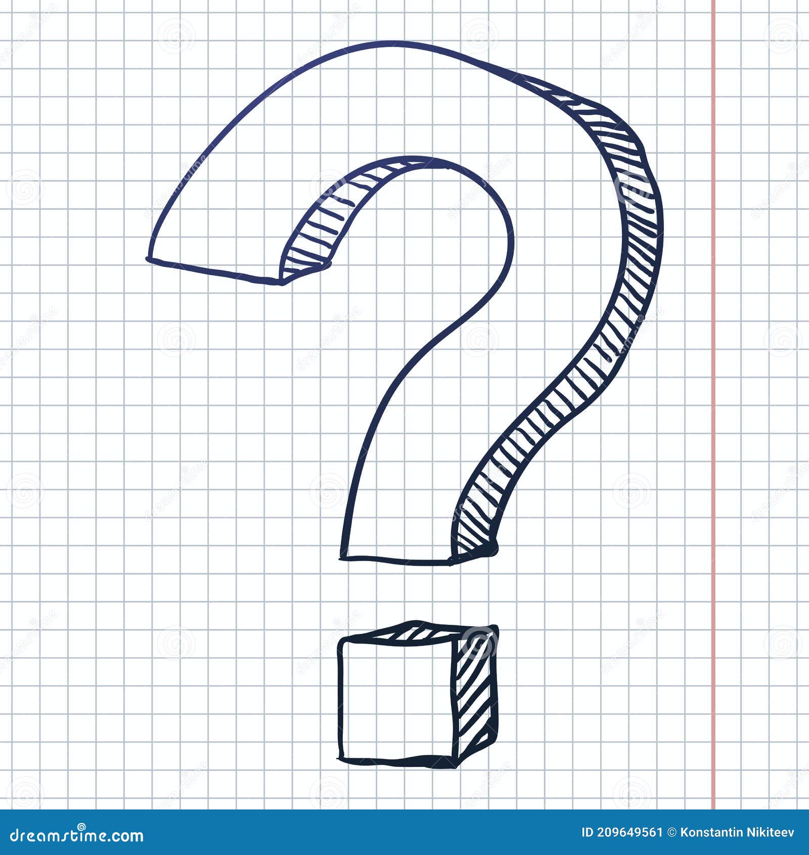 Sketch Question Marks. Hand Drawn Color Interrogation Signs, Scribble ...