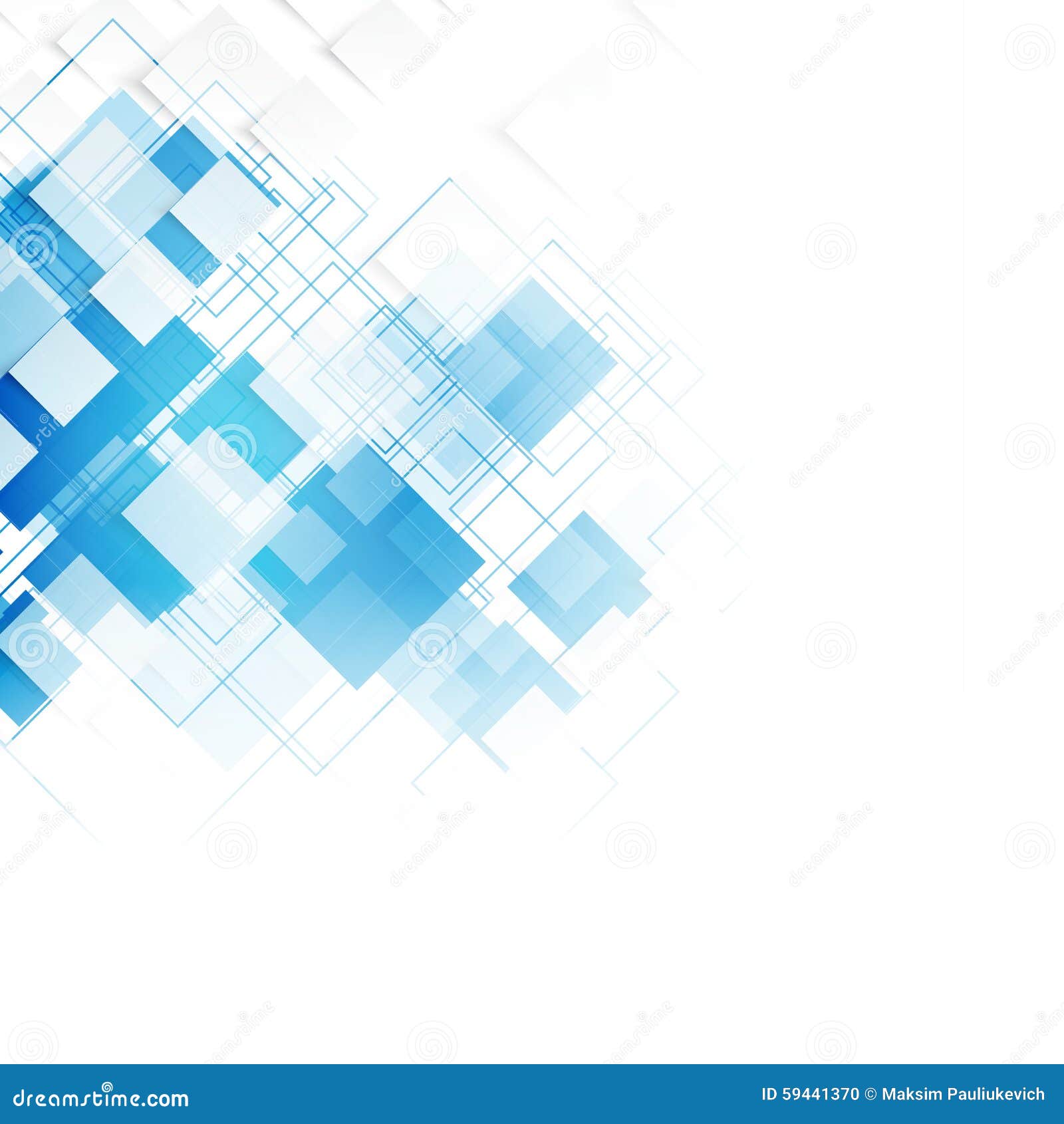 Vector Blue Squares. Abstract Background Stock Vector - Illustration of ...