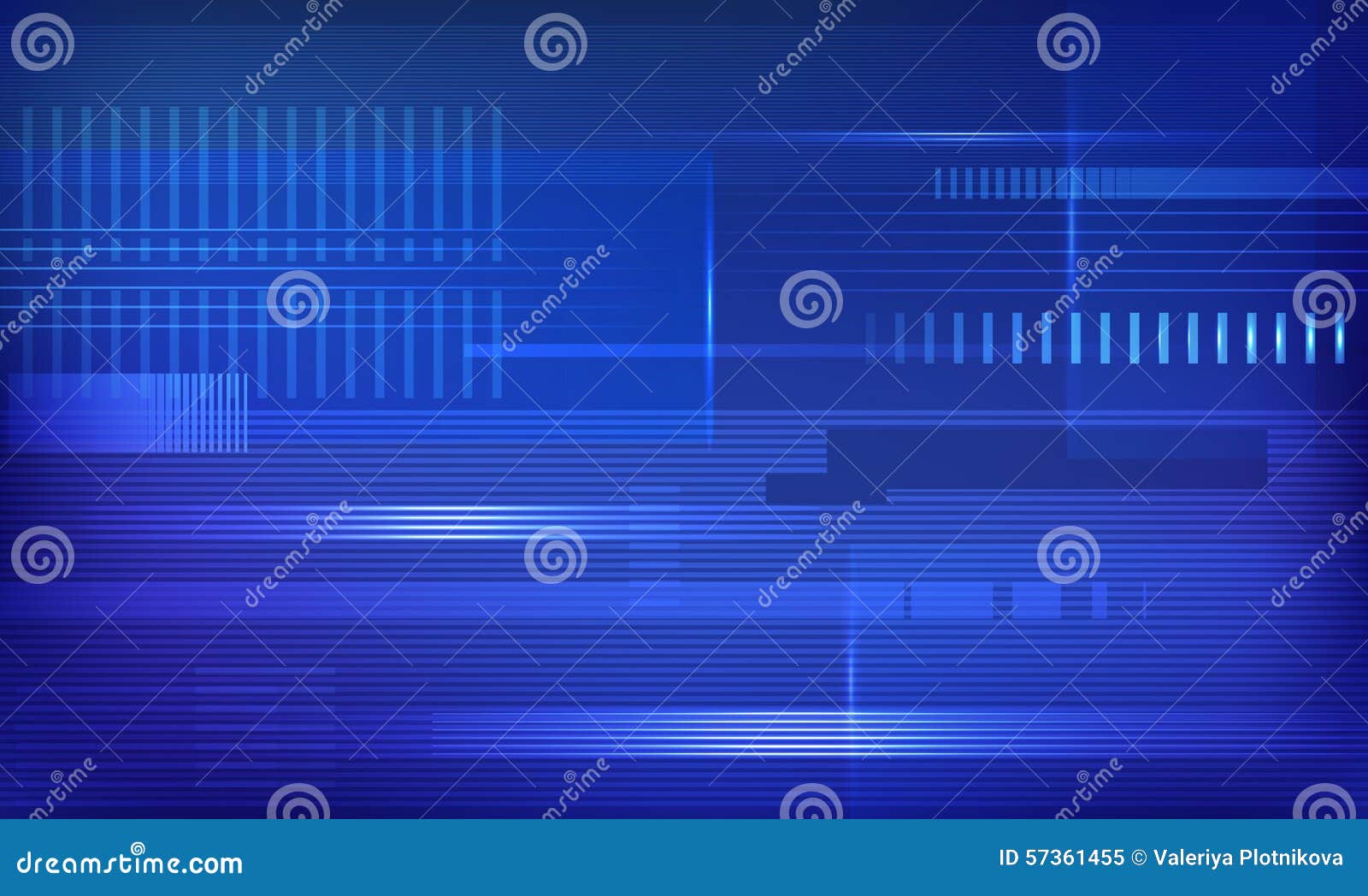 Blue Techno Crystals With Gradient Background Stock Photo ...
