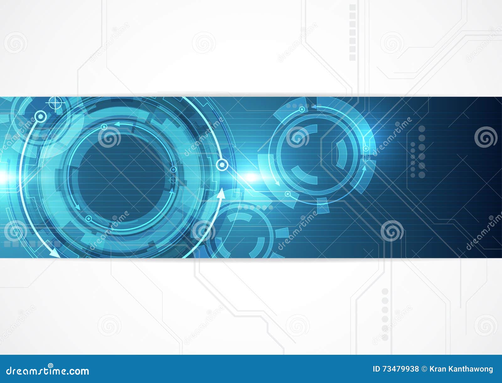 Vector Blue Technology Background Illustration Stock Vector ...