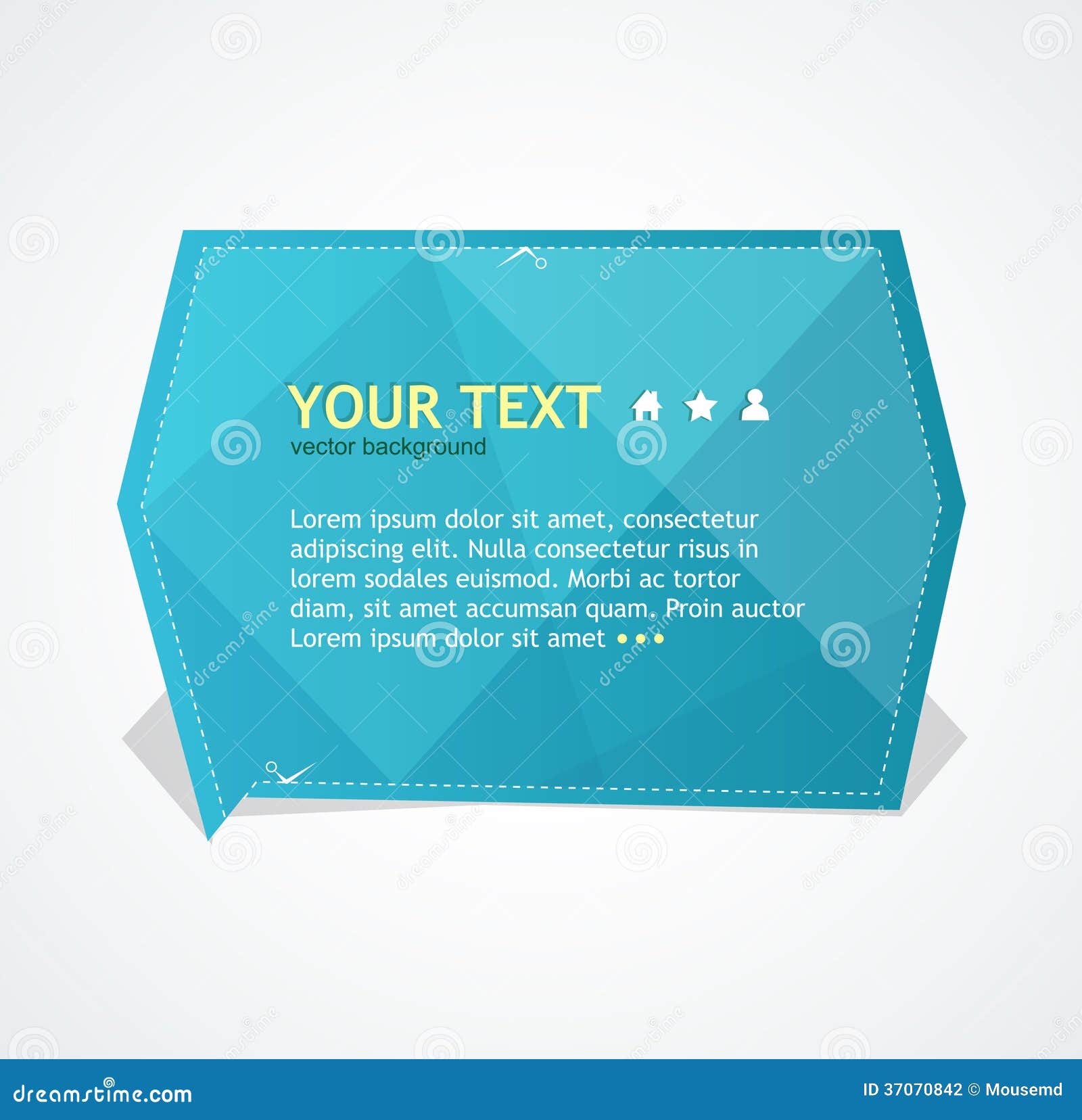 Vector blue text box stock vector. Illustration of scrapbook - 37070842