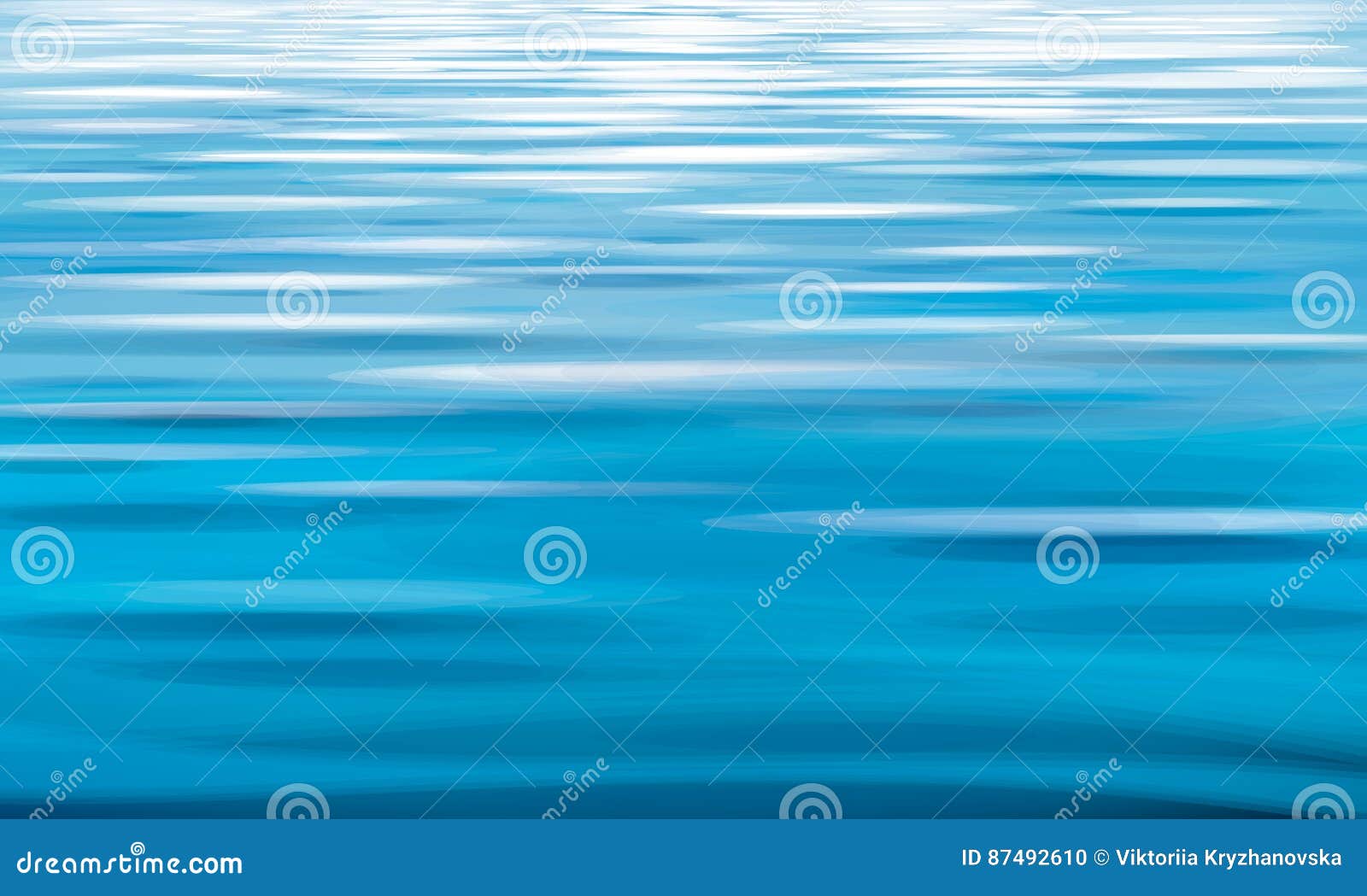 Vector blue water. stock vector. Illustration of nature - 87492610