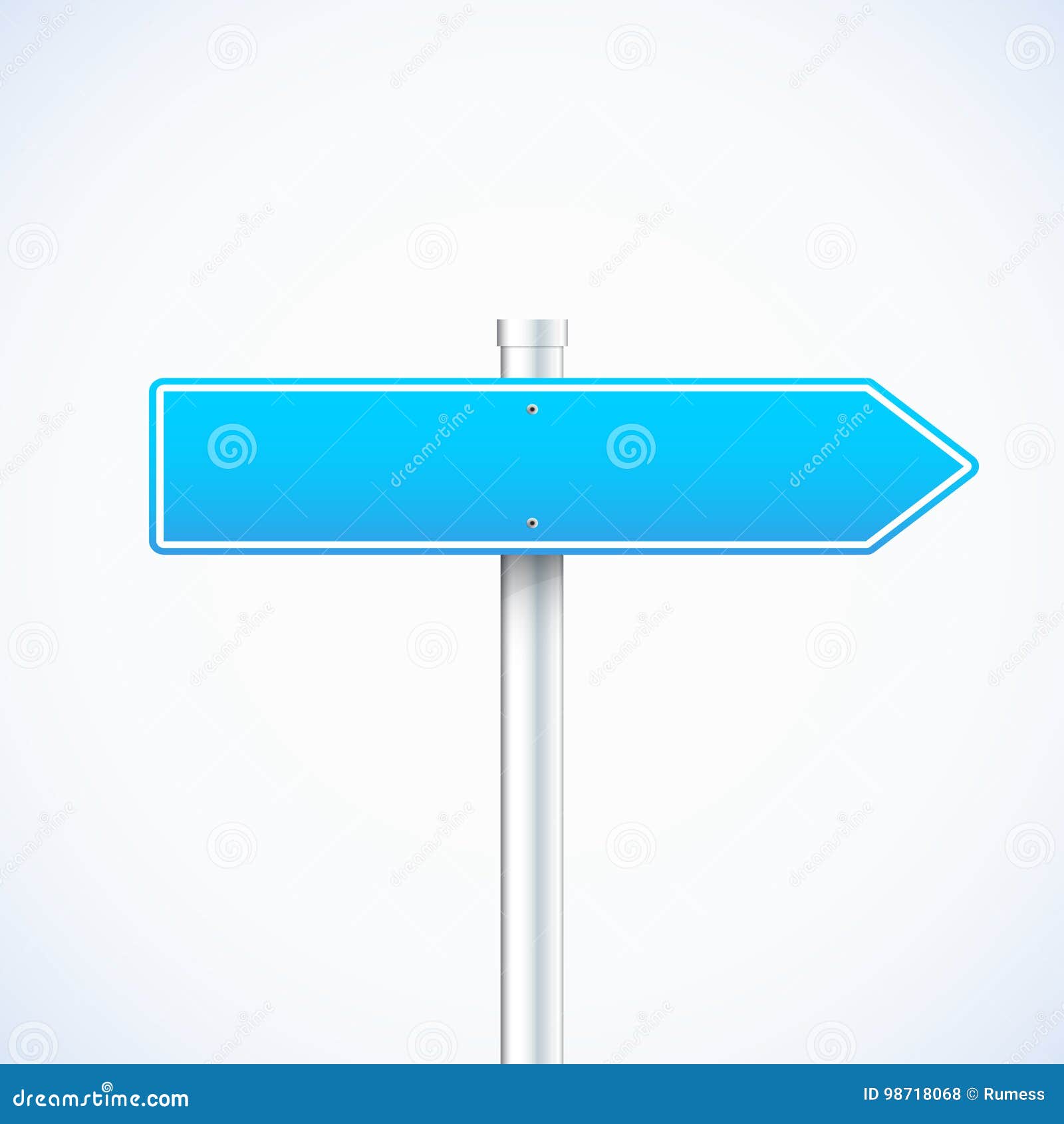 Vector blue waymark stock vector. Illustration of banner - 98718068