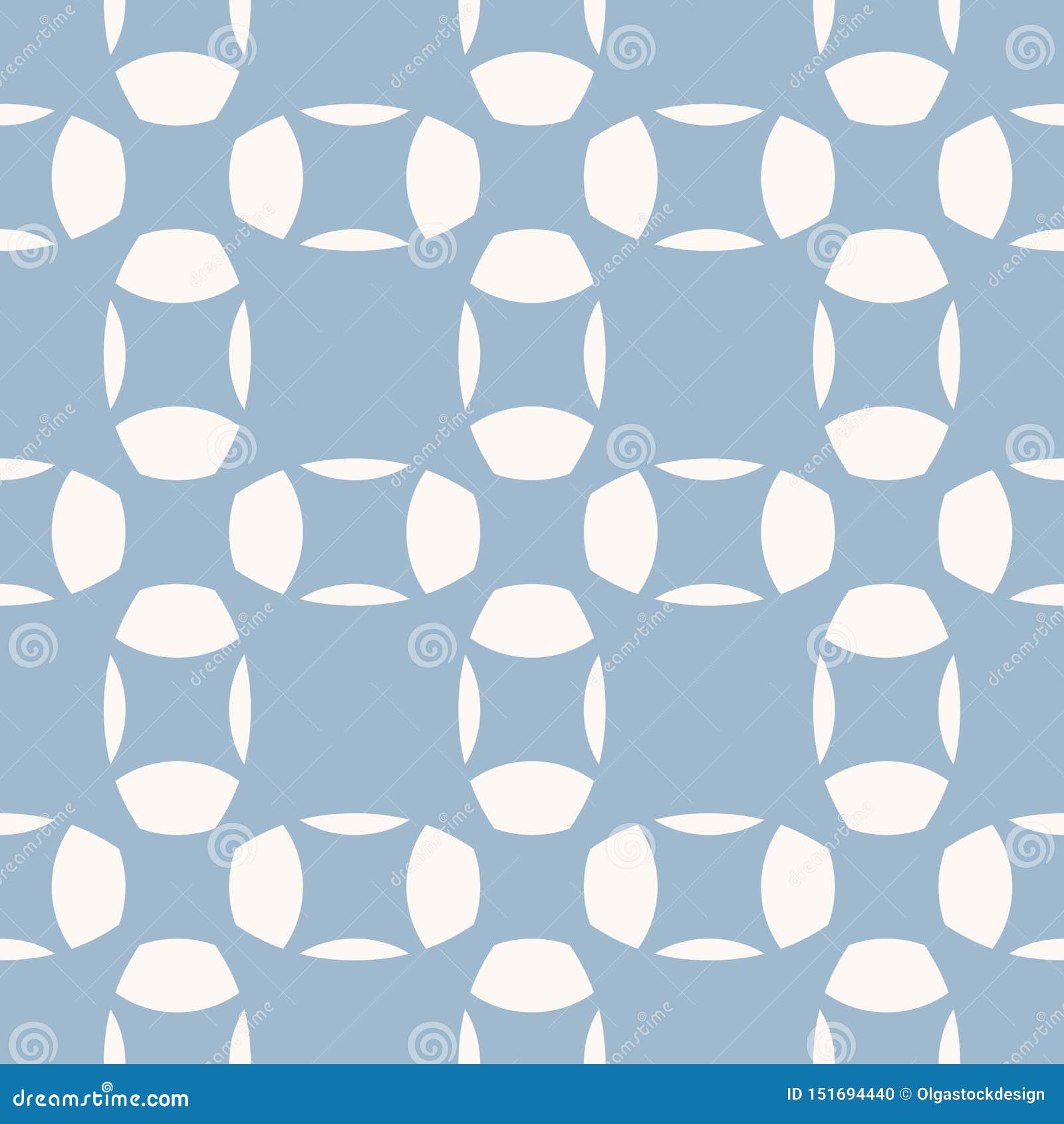 Vector Blue and White Geometric Seamless Pattern with Grid, Net ...