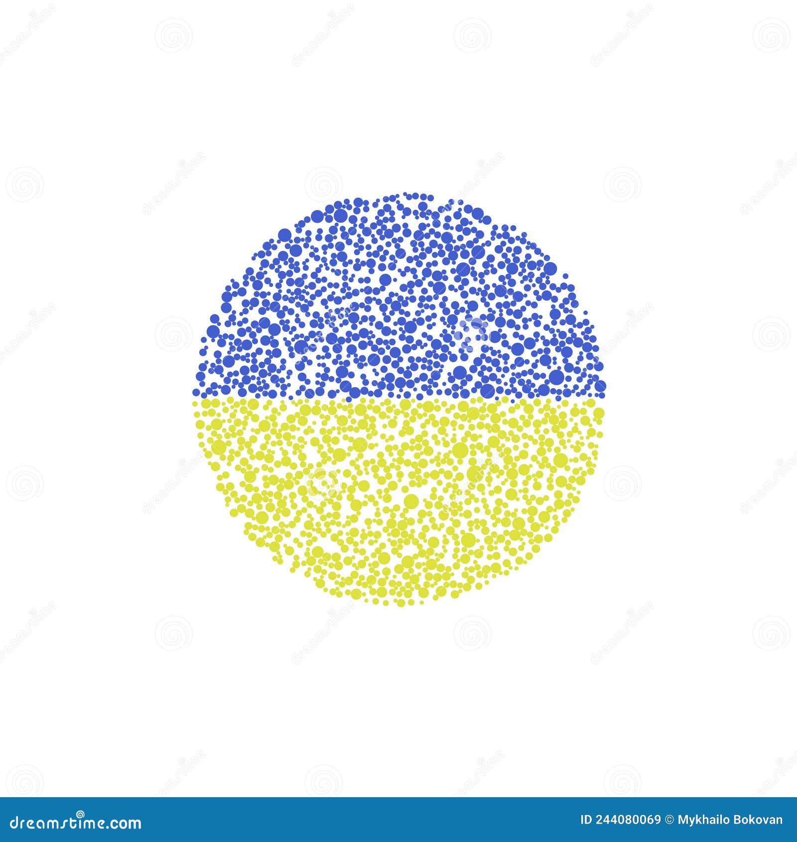 Vector Blue Yellow Grunge Round Ukrainian Flag Stock Vector ...