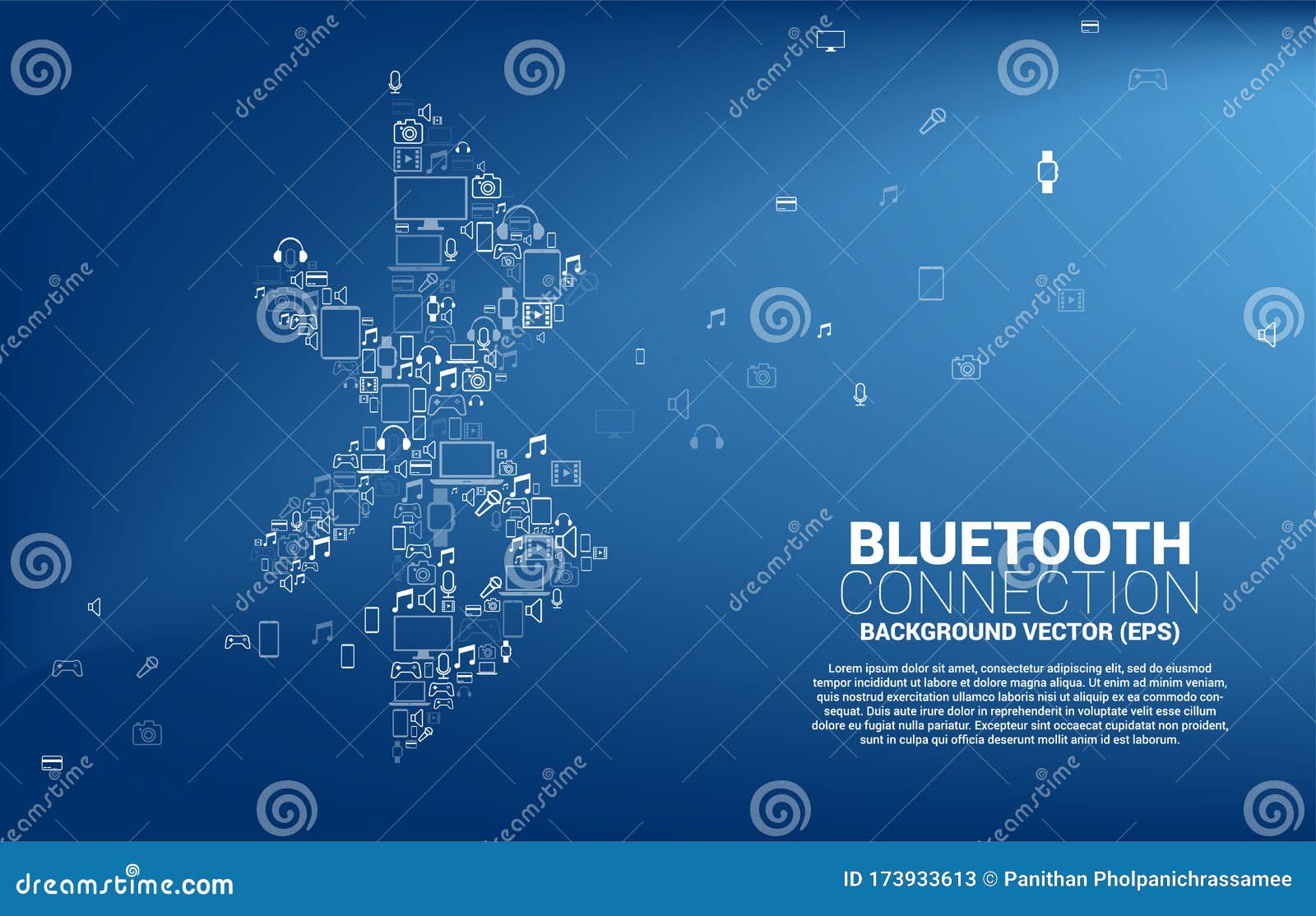 Vector Bluetooth Icon from it Device Mobile Phone and Gadget. Editorial ...