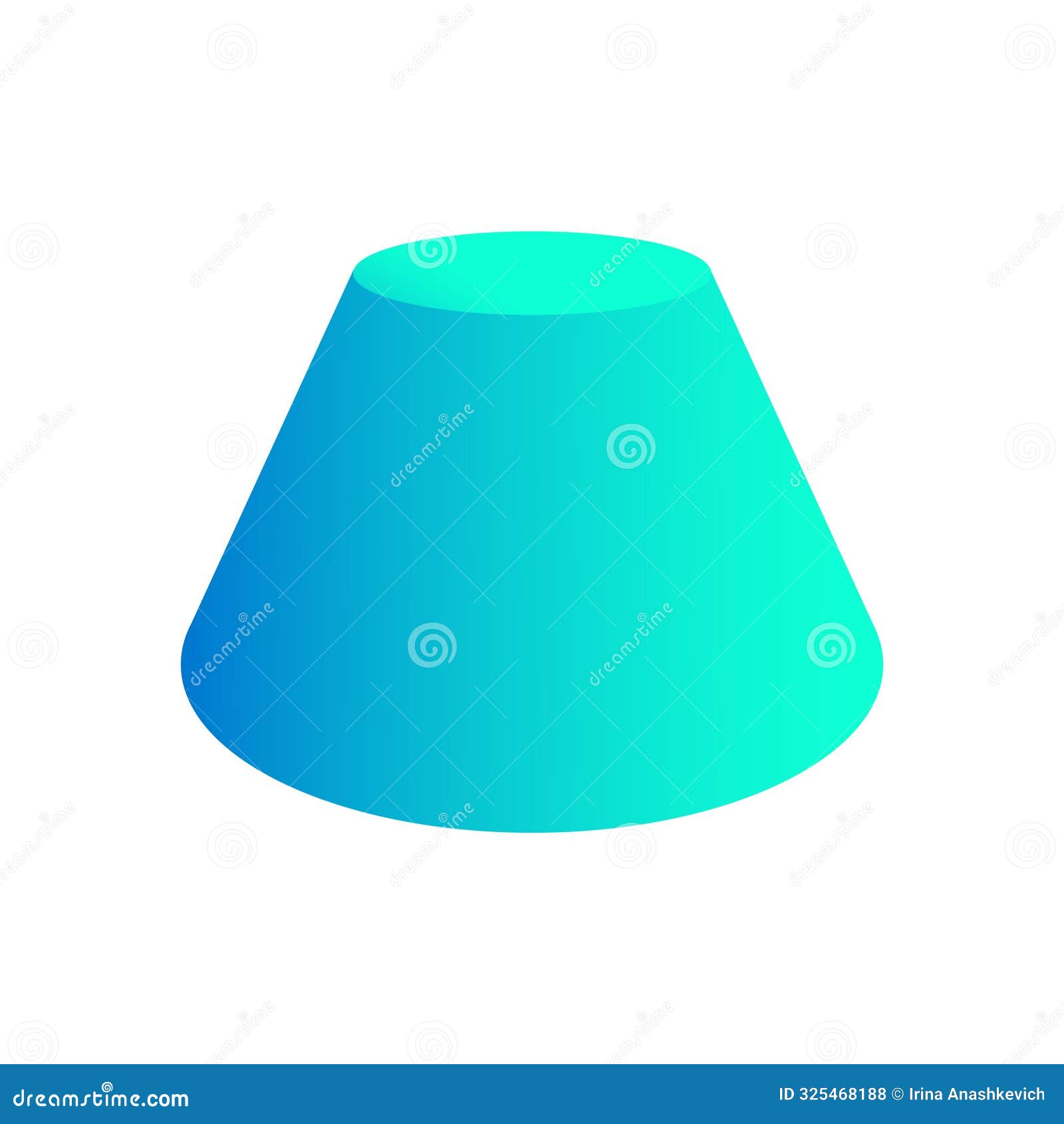 Vector Blunted Cone With Gradients And Shadow For Game, Icon, Package Design, Logo, Mobile, Ui ...