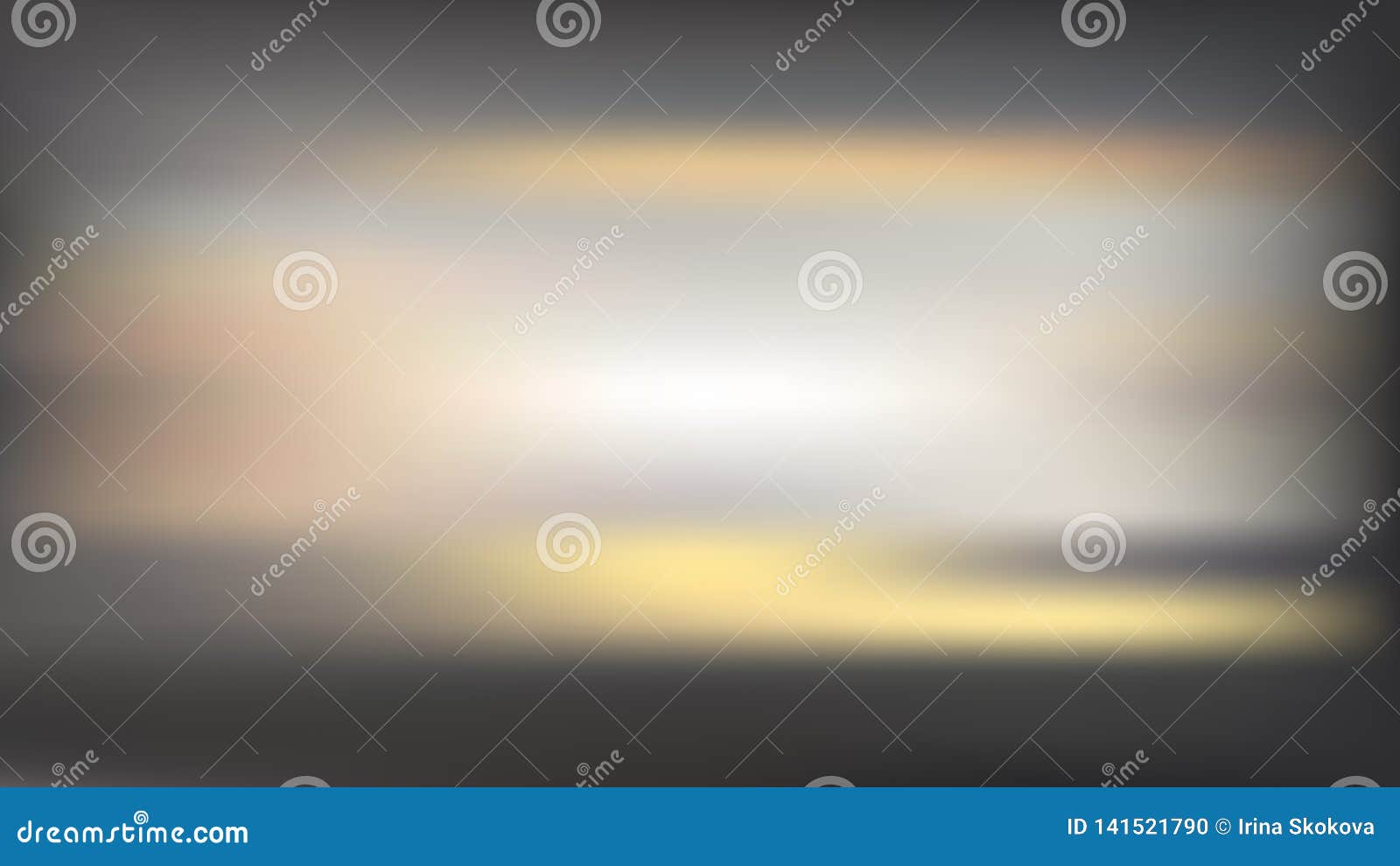 Vector Blur Baclkground with Horizontal Golden Lines. Sunset Stock ...