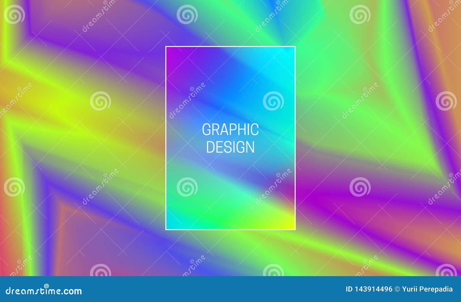 Vector Blurred Holographic Background. Gradient Flash Cover Design ...