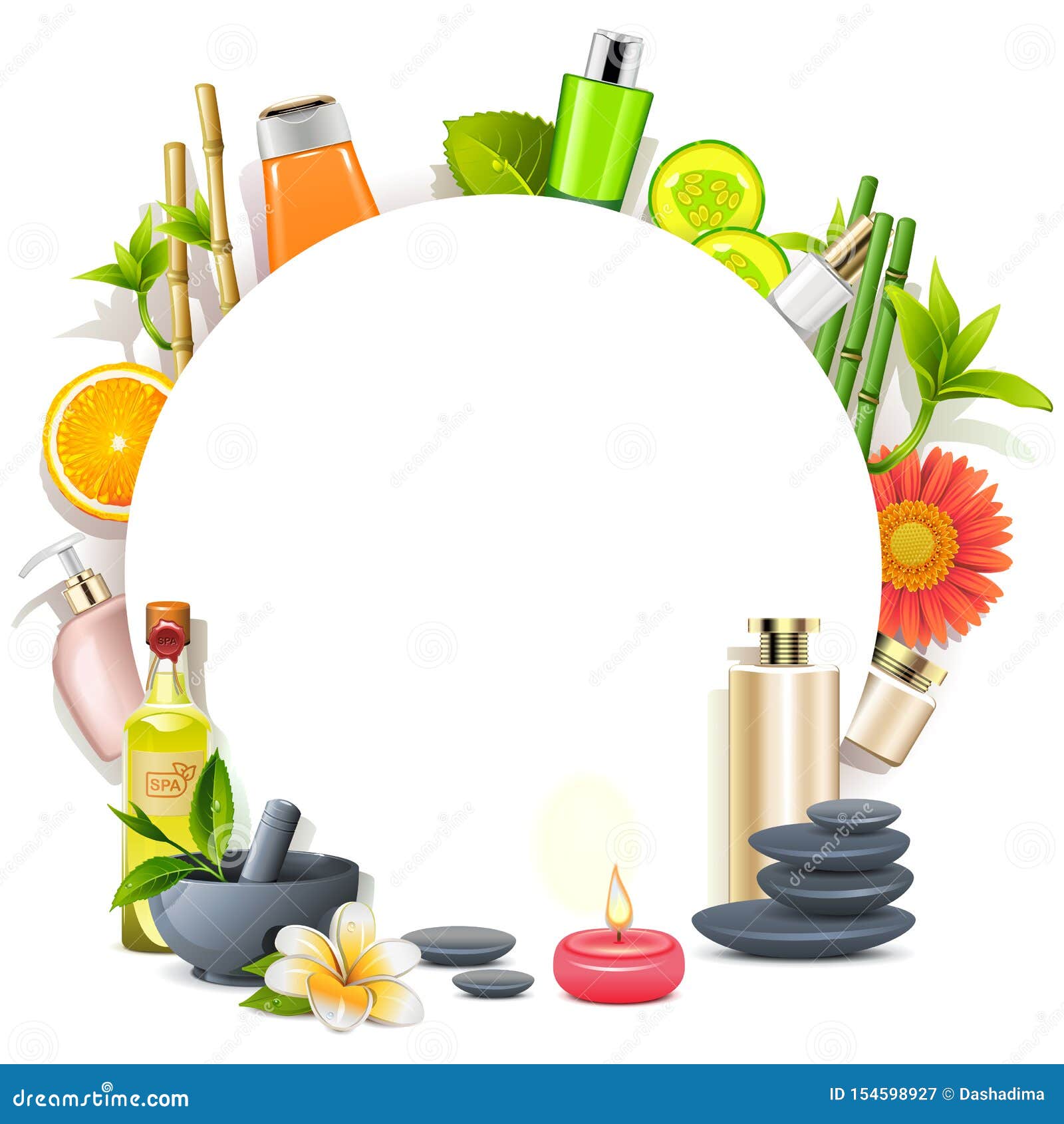 Vector Body Care Concept stock vector. Illustration of cream - 154598927