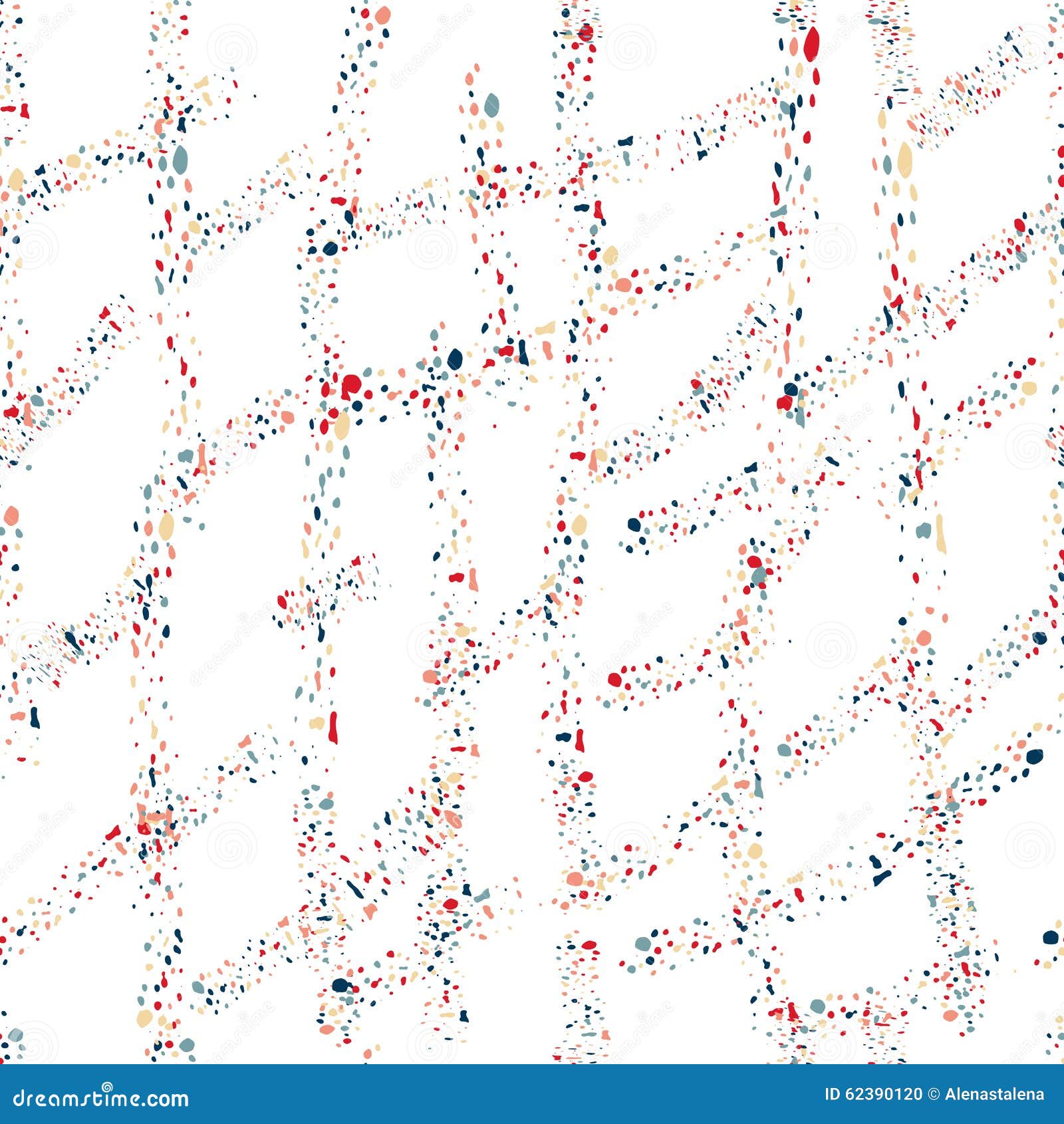 Vector Boho Seamless Mesh Dotted Pattern on White Stock Vector ...