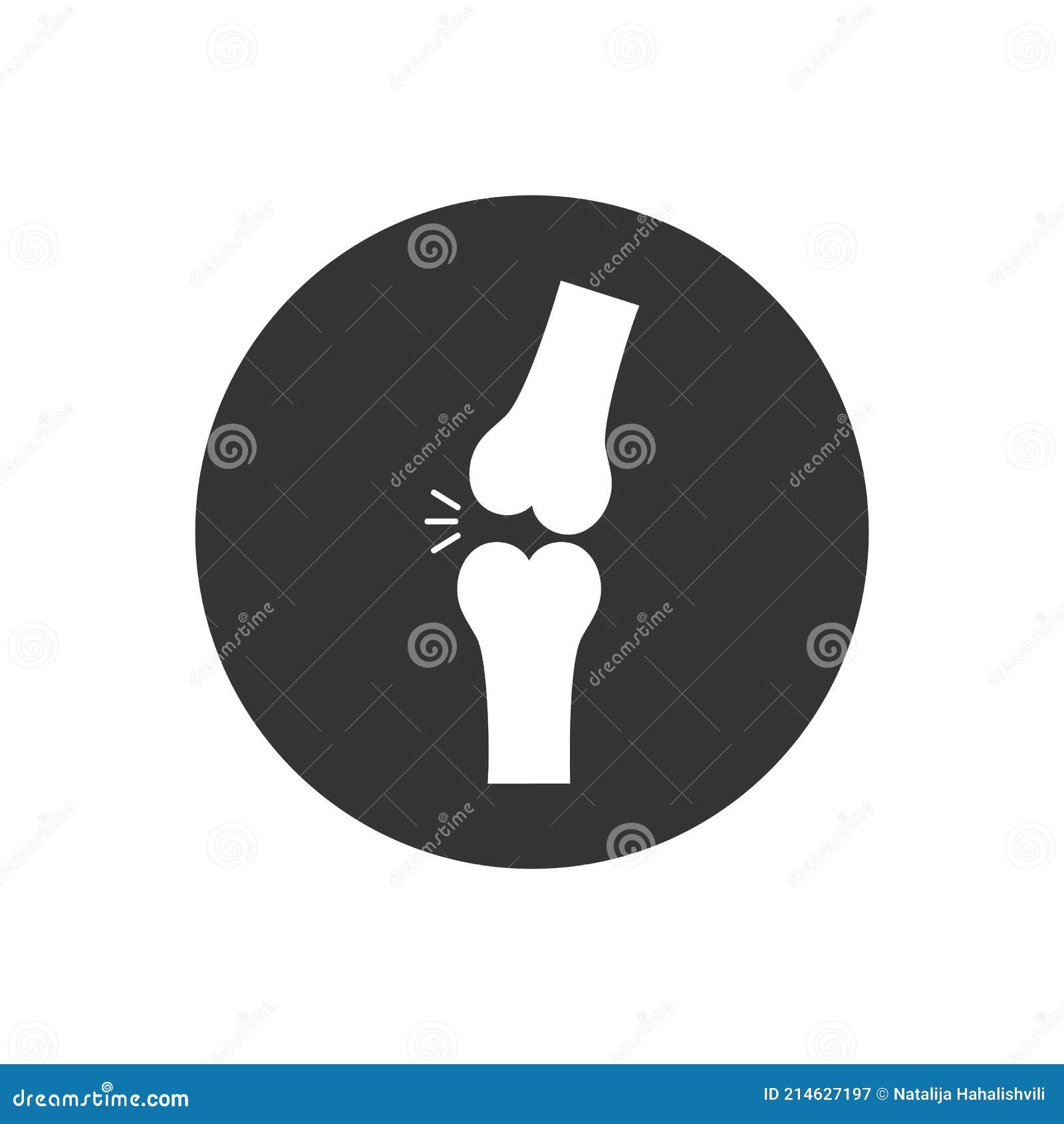 Vector Bone White Icon in Flat Style Stock Vector - Illustration of ...