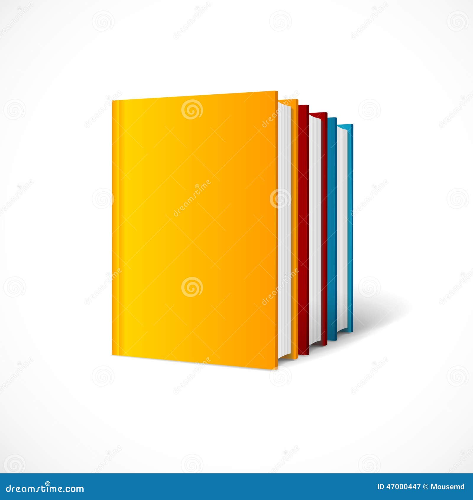 Vector Book Cover Set Perspective. Stock Vector - Illustration of press ...