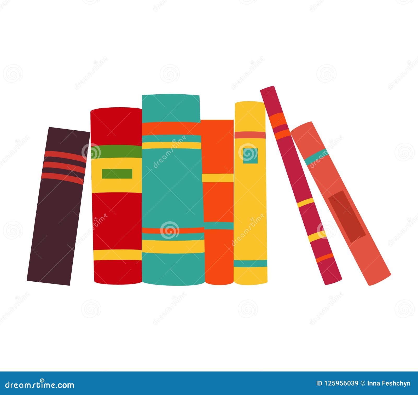 Vector Book Icon. Books in Various Angles Stock Vector - Illustration ...
