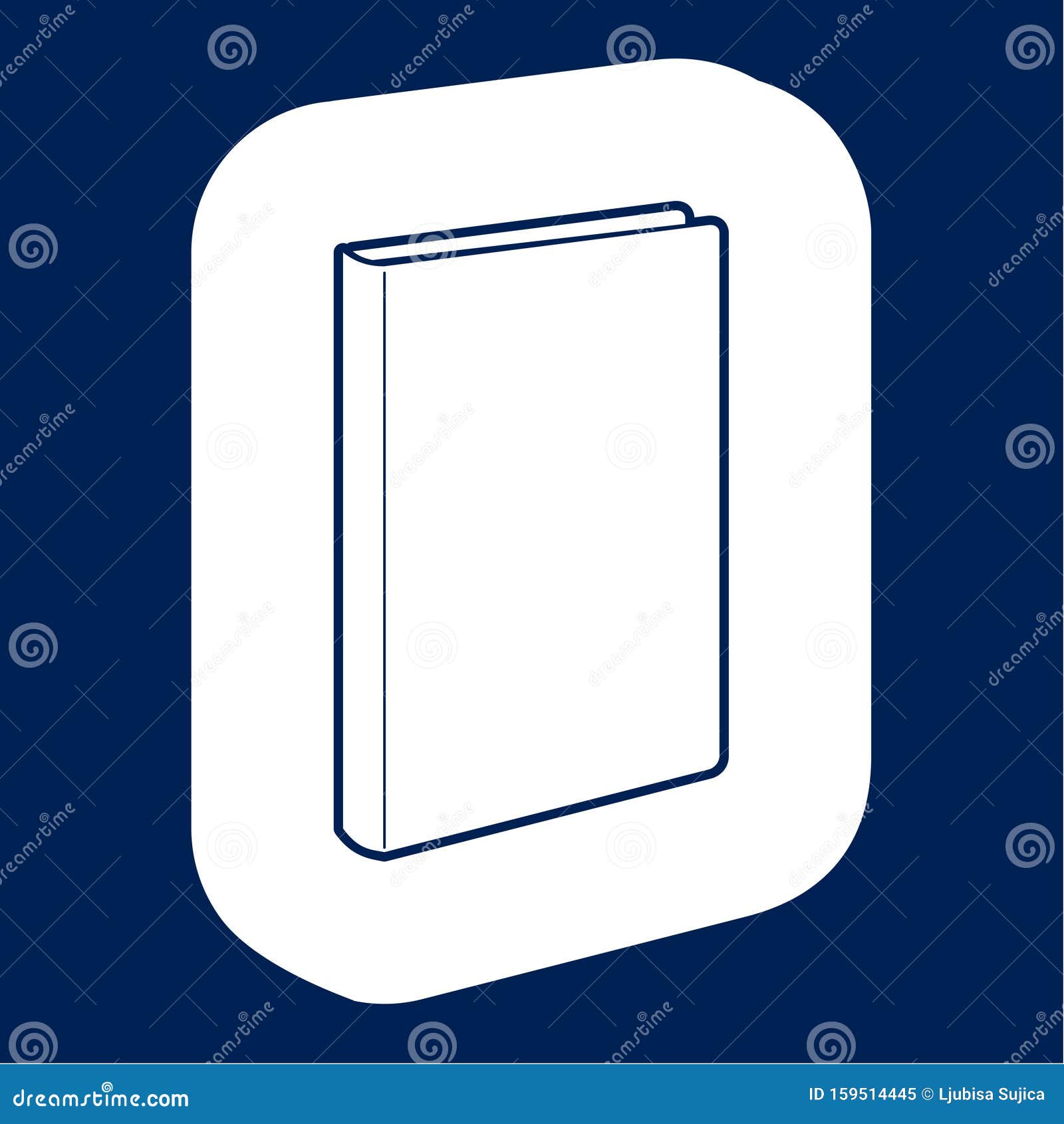 Vector Book Icon - Illustration Stock Vector - Illustration of bookmark ...