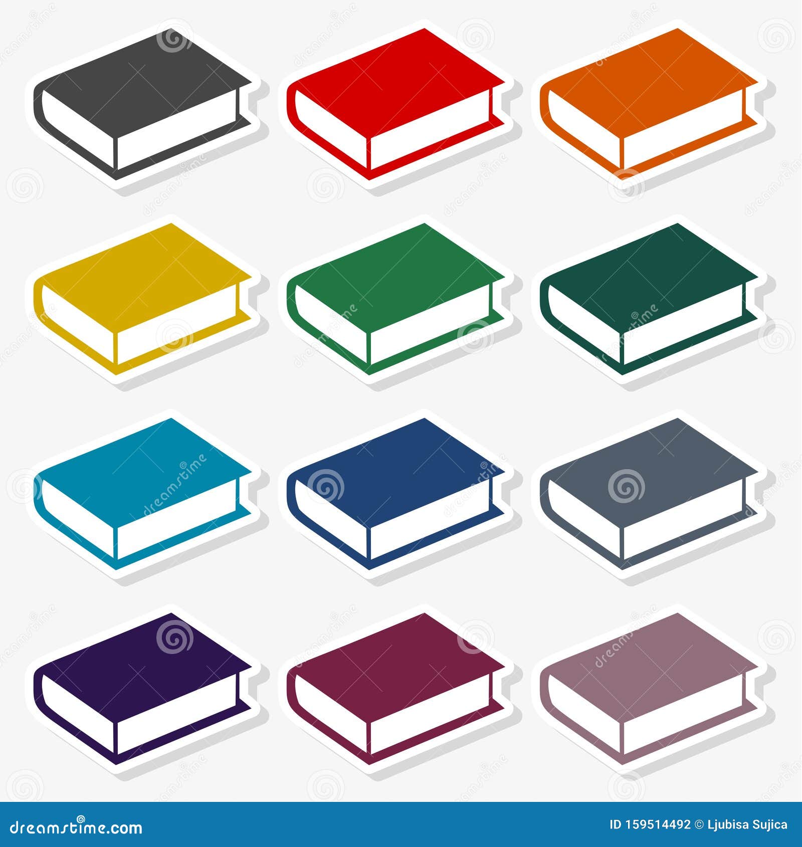 Vector Book Icon - Illustration Stock Vector - Illustration of design ...