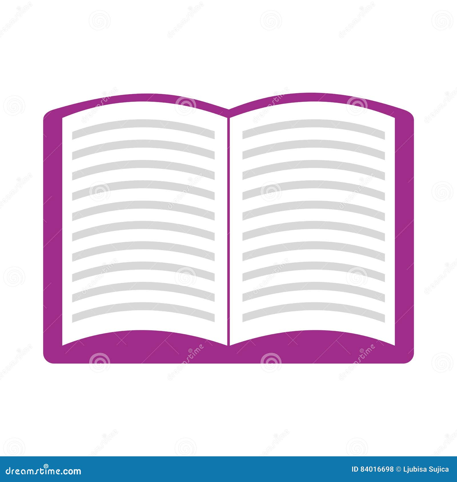 Vector Book Icon stock illustration. Illustration of knowledge - 84016698