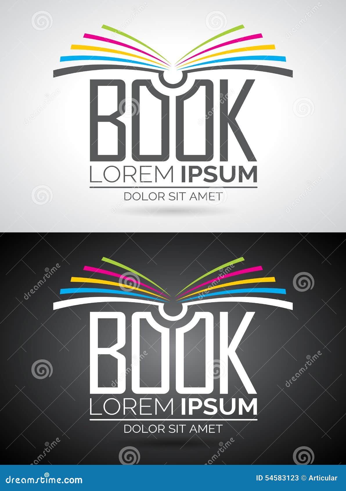 Vector Book Logo Illustration. Stock Vector - Illustration of public ...