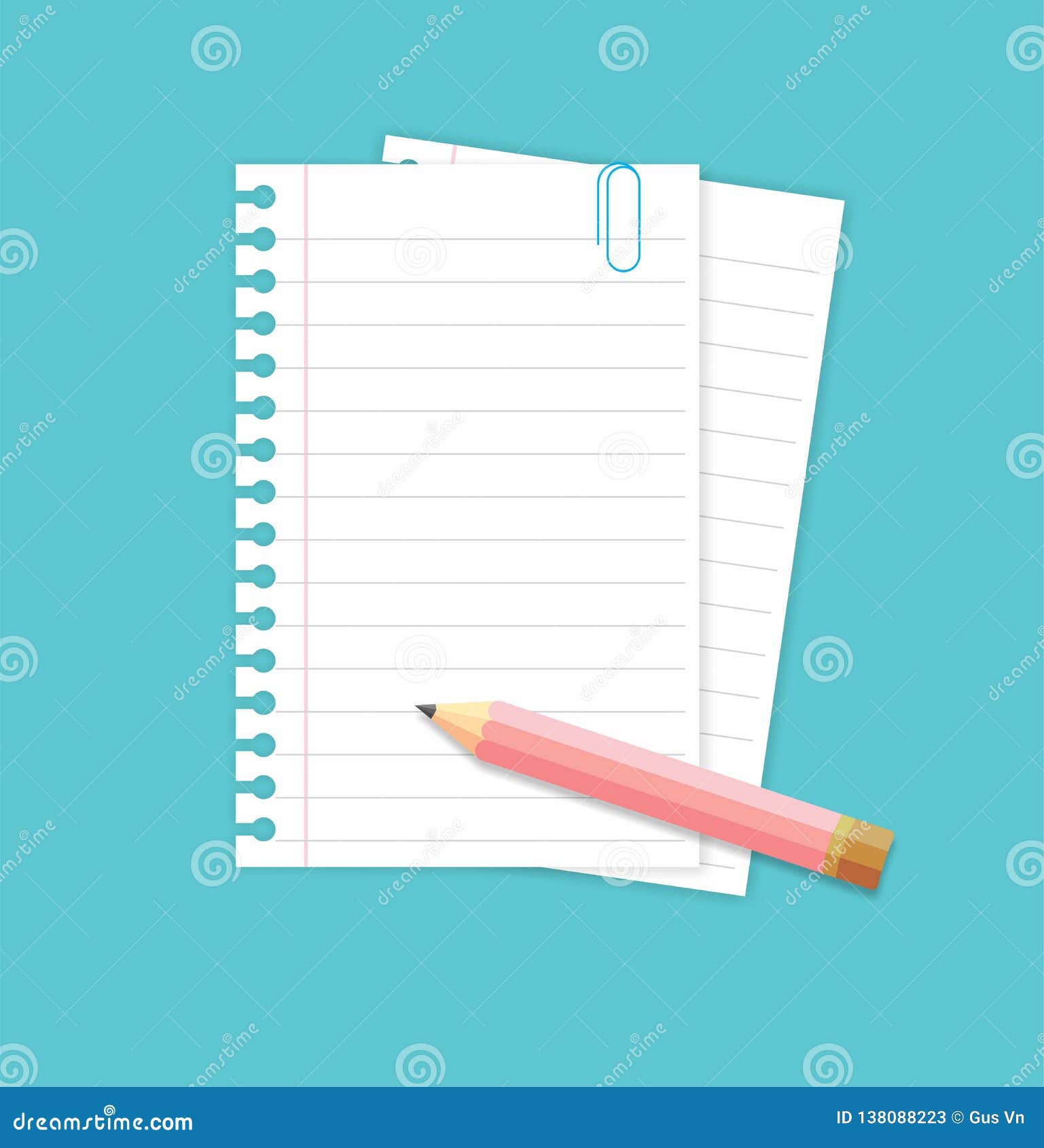 Vector Book and Pencil Design Stock Illustration - Illustration of ...