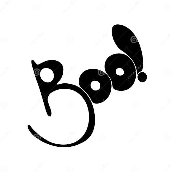 Vector Booo of Halloween Inscriptions. Booo of Halloween Inscriptions ...