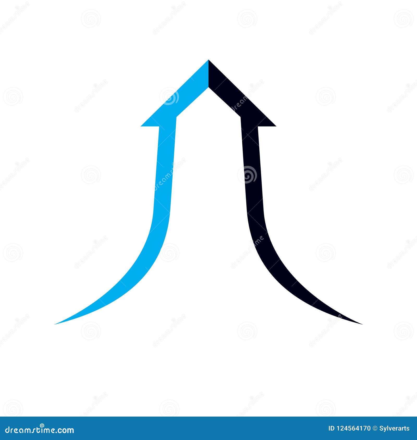 Vector Boost Up Arrow, Graphic Design Element. Business Development ...