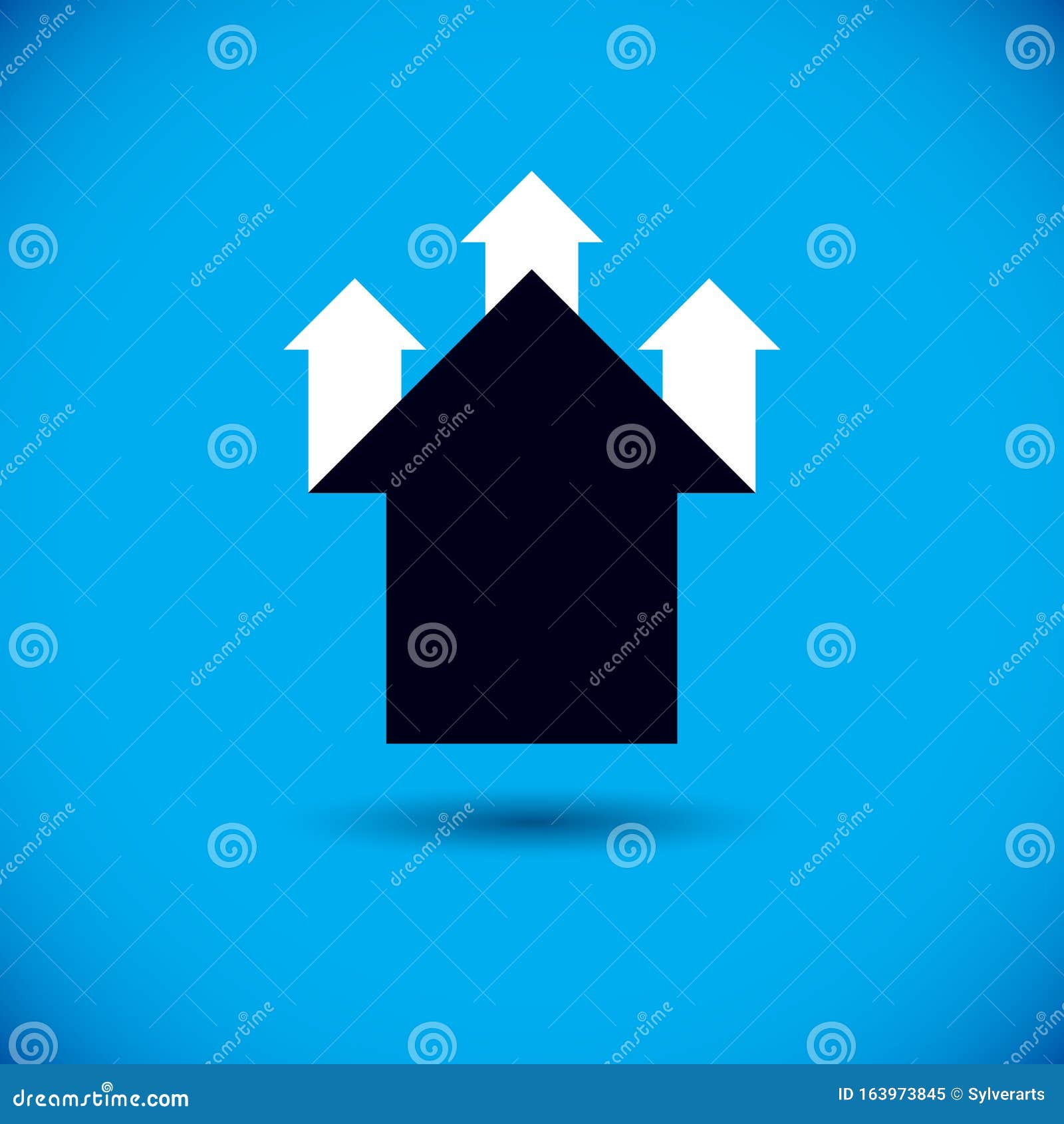 Vector Boost Up Arrow, Graphic Design Element. Business Success ...