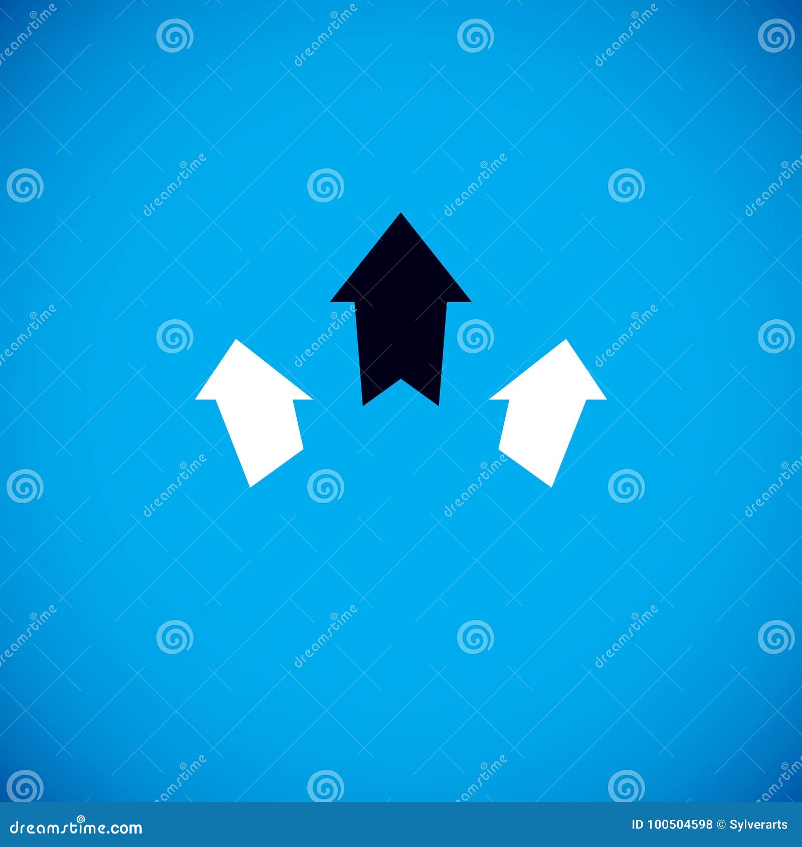 Vector Boost Up Arrow, Graphic Design Element. Corporate Develop Stock ...