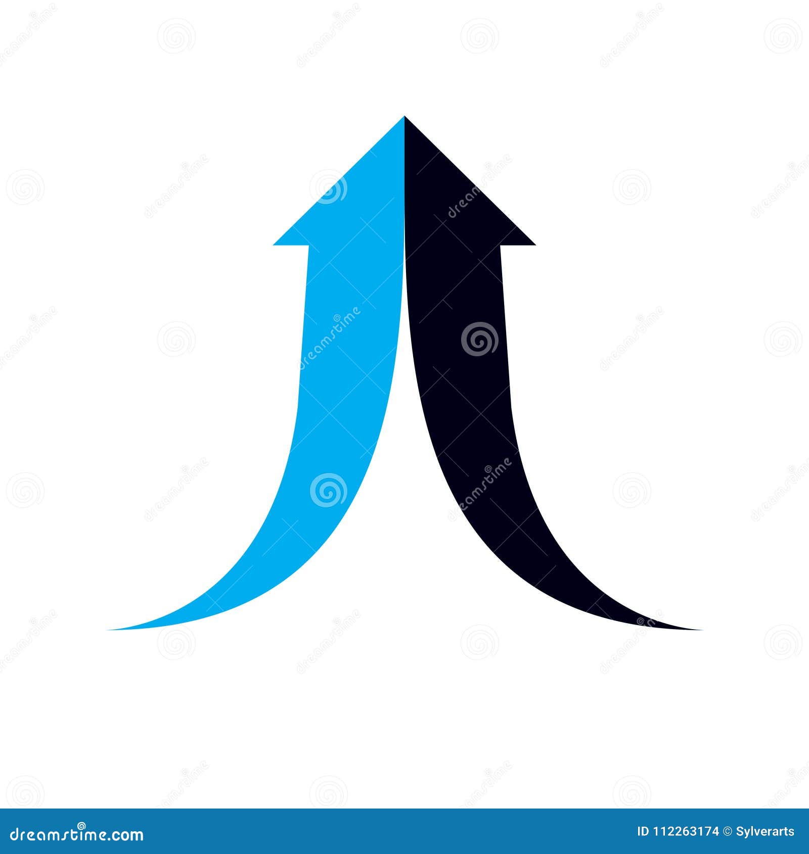 Vector Boost Up Arrow, Graphic Design Element. Corporate Develop Stock ...