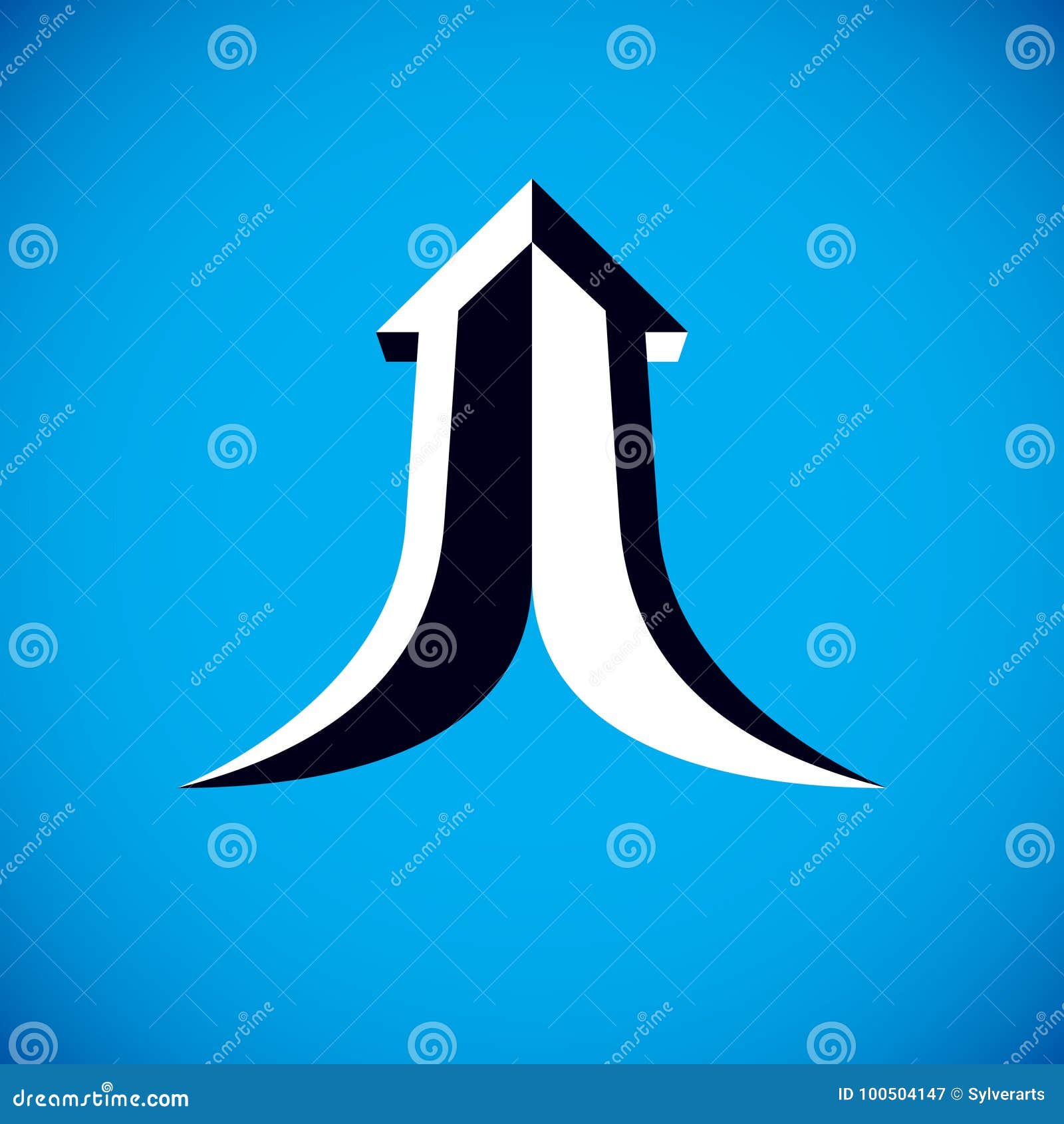 Vector Boost Up Arrow, Graphic Design Element. Corporate Develop Stock ...