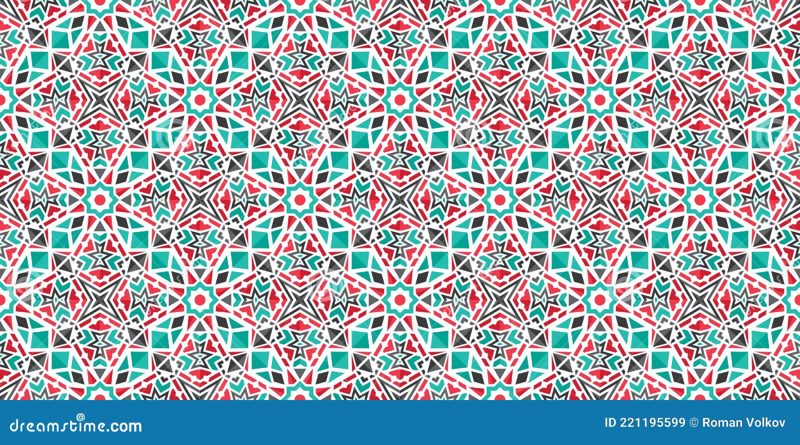 Vector Border Arabic Pattern Stock Vector - Illustration of east ...