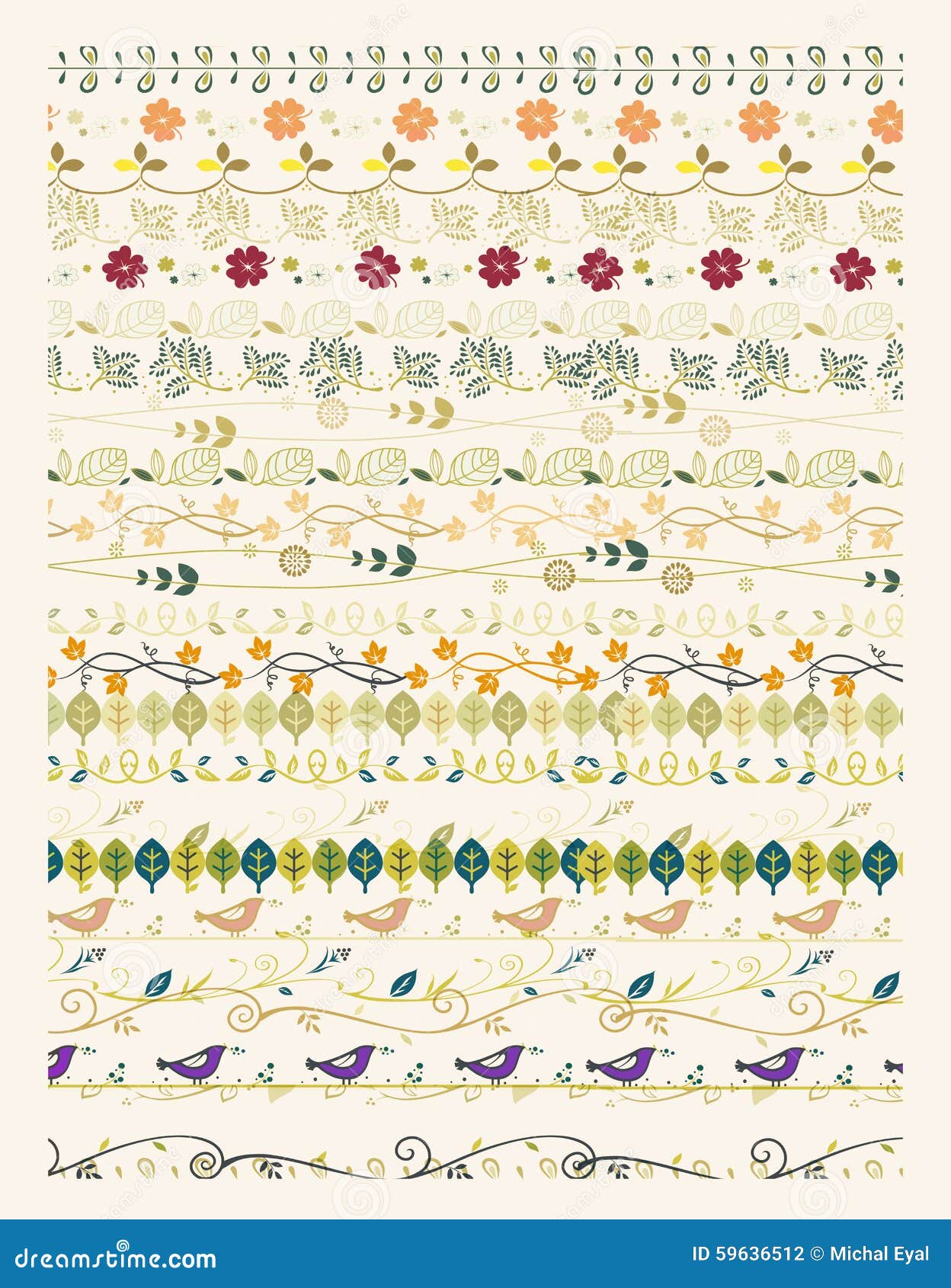 Vector Border Decoration Design Elements Stock Illustration ...