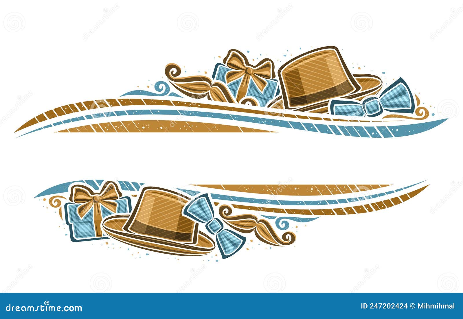 Father's Day Border Design Stock Image | CartoonDealer.com #343238785